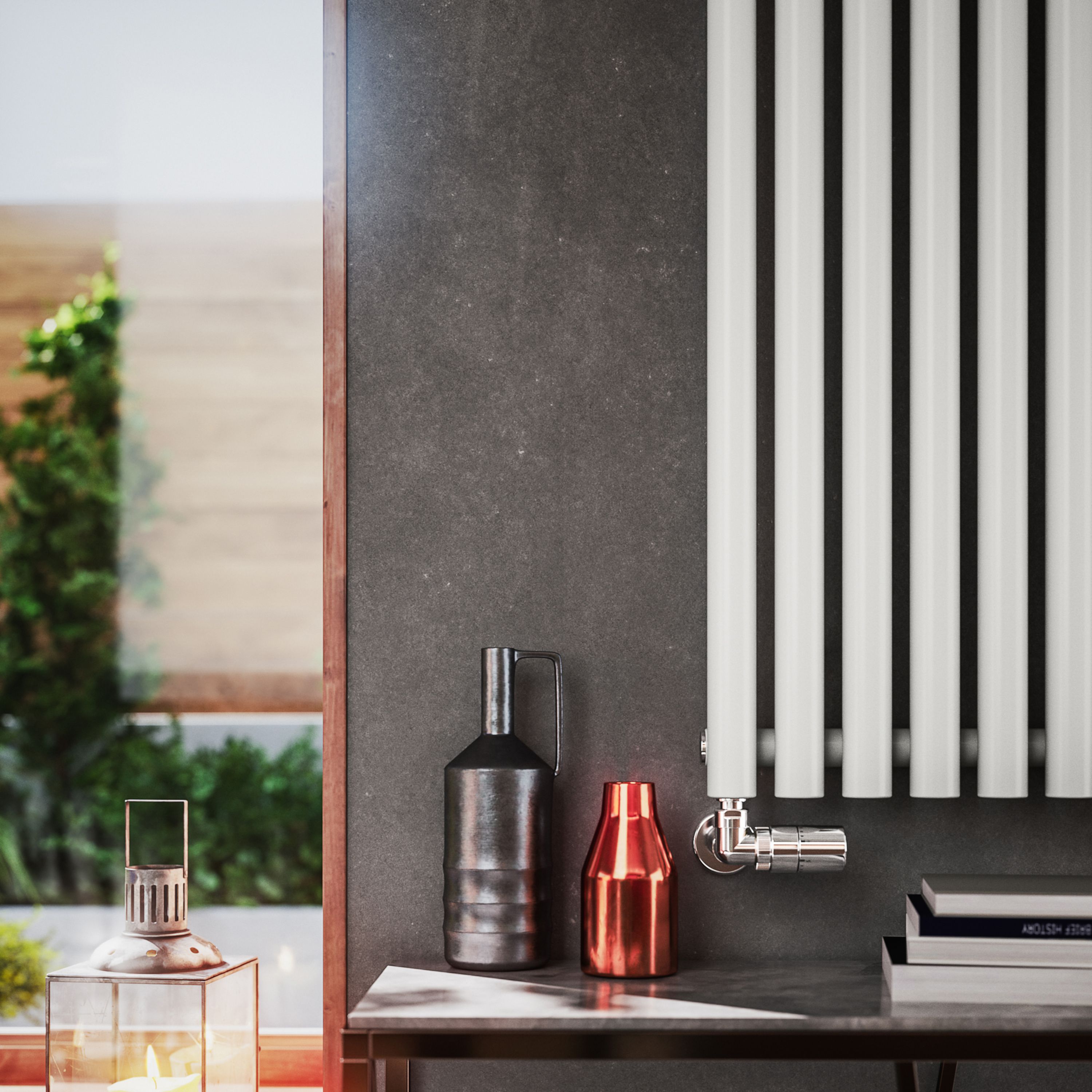 Terma Rolo Room White Electric Horizontal or vertical Designer 3028BTU ...