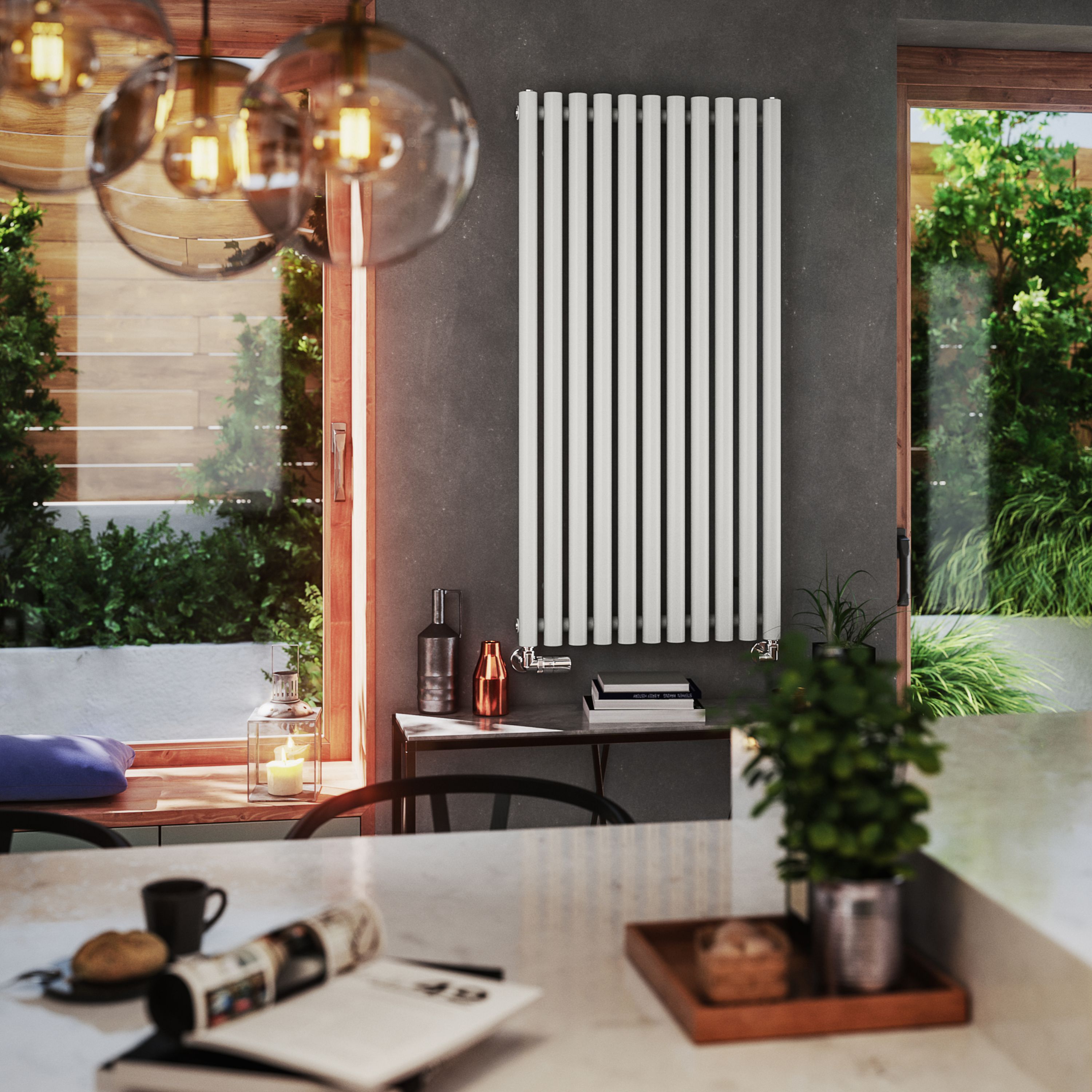 Terma Rolo Room White Electric Horizontal or vertical Designer 3028BTU ...