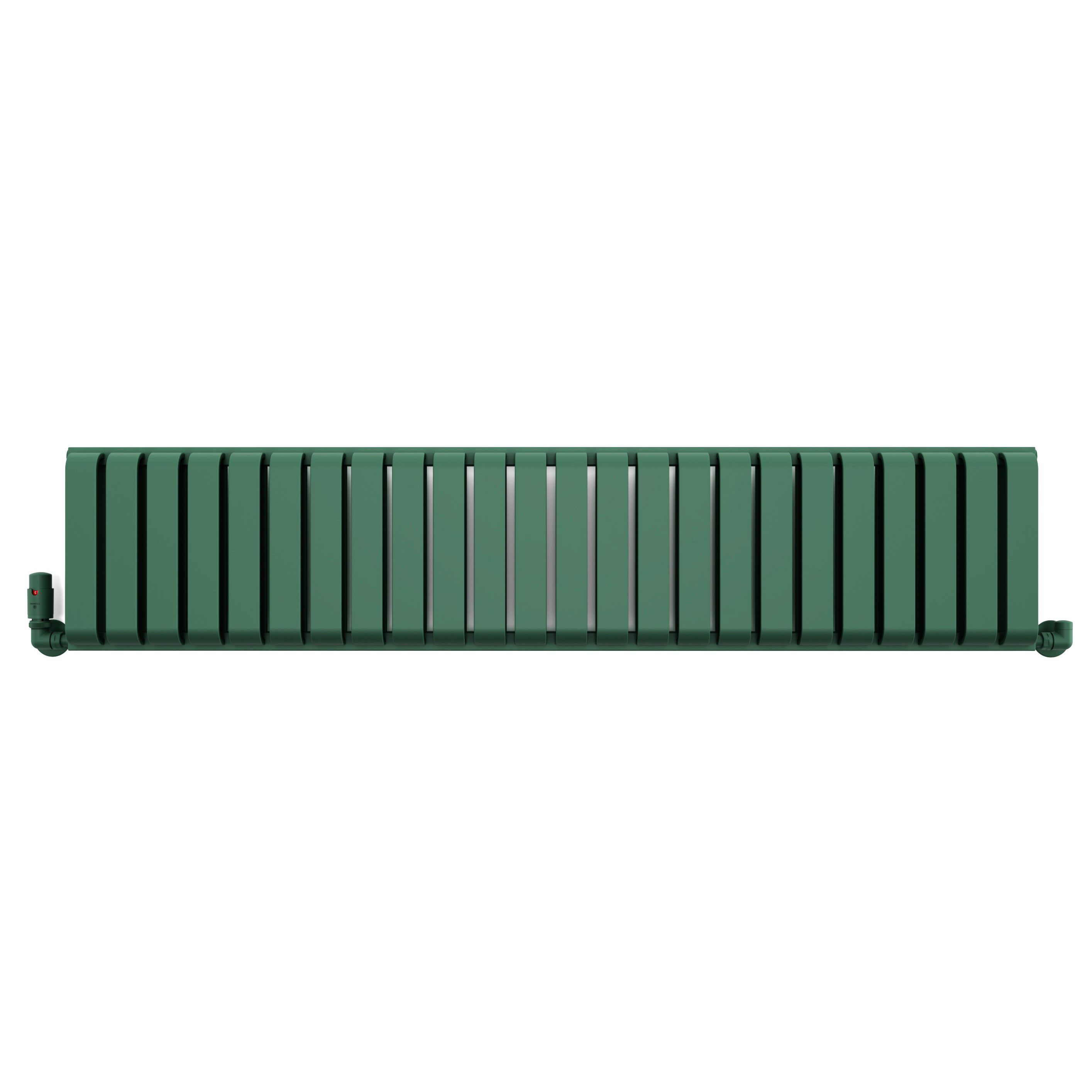 Terma Warp Room Green Hydronic Horizontal Designer 3317BTU Radiator, (W ...