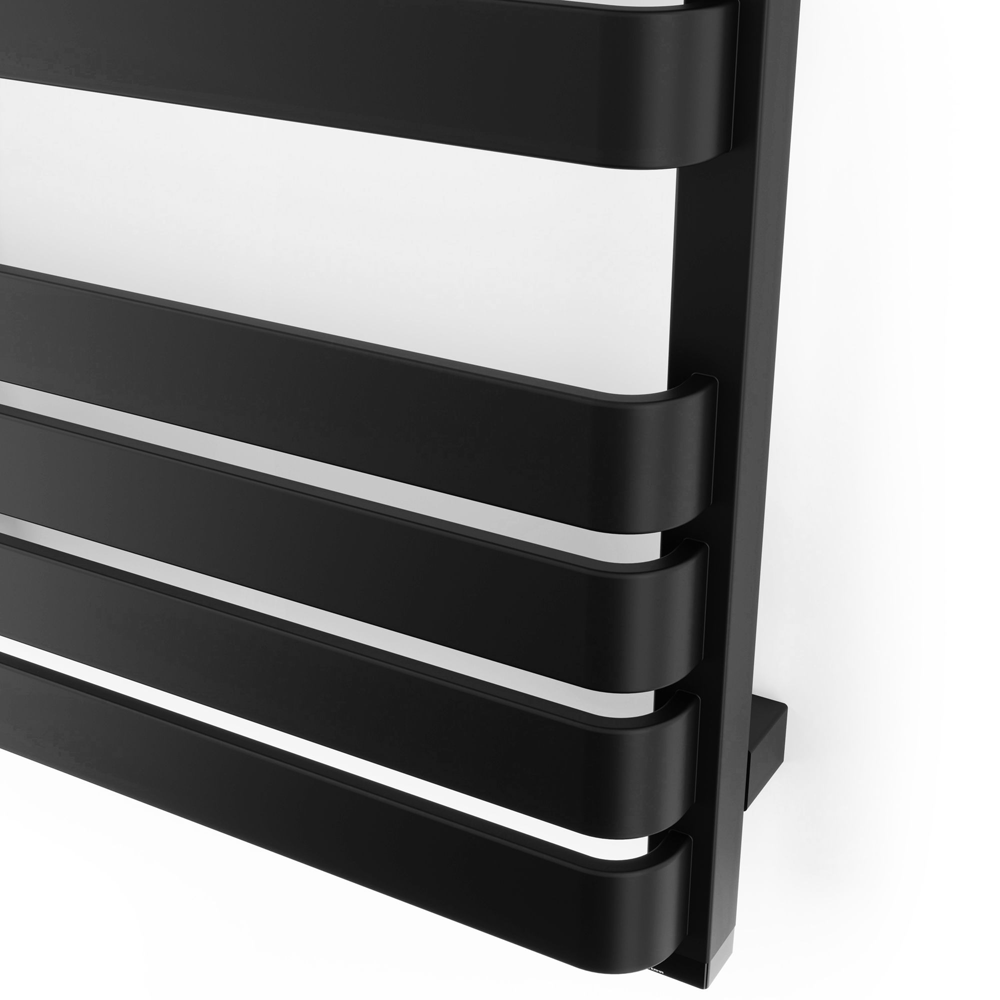 Terma Warp T One Black Electric Flat Towel warmer (W)500mm x (H)1110mm