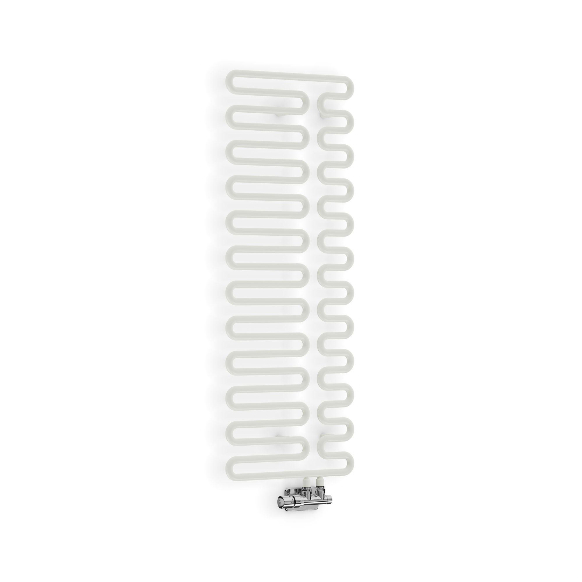 Terma White RAL 9016 Flat Towel warmer (W)465mm x (H)1244mm | DIY at B&Q