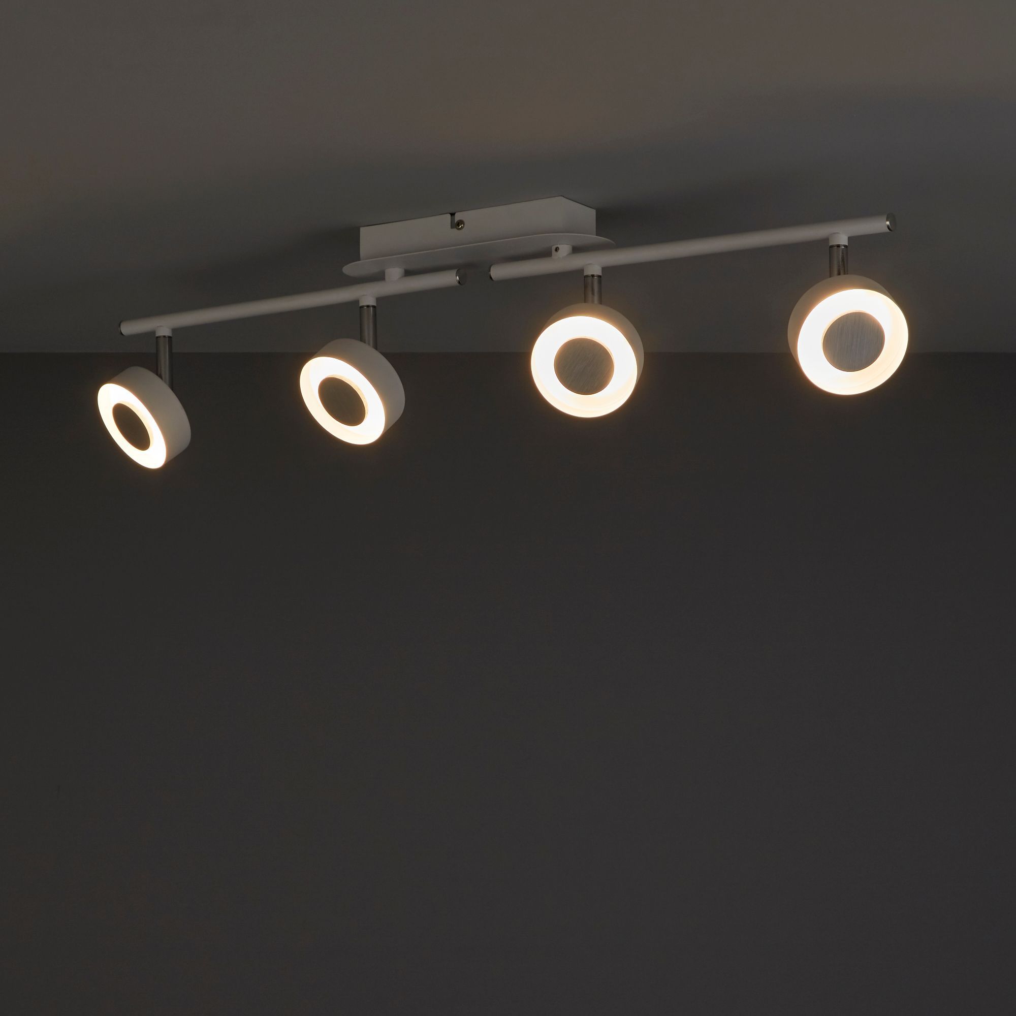 Tharros White 4 Light Spotlight | DIY at B&Q