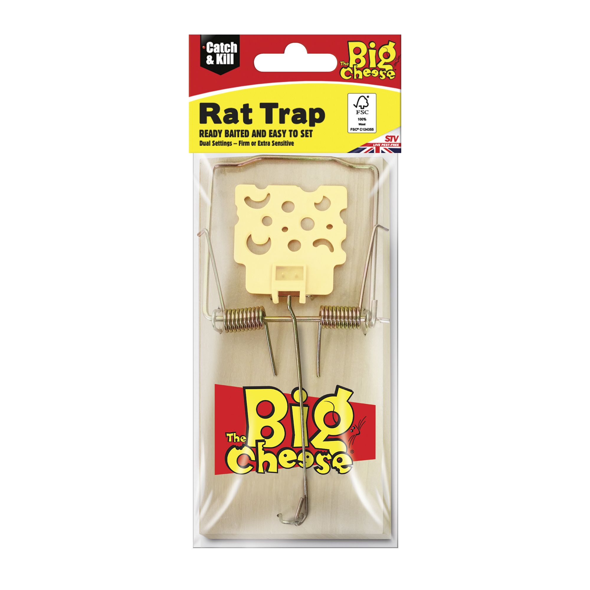 The Big Cheese Rat trap (H)25mm (W)86mm | £4.50 at B&Q