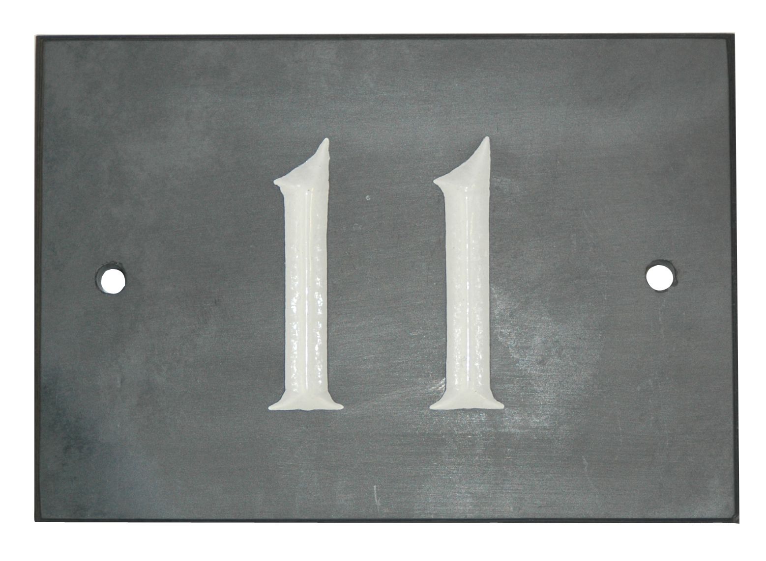 The House Nameplate Company Black & white Slate Rectangular House ...