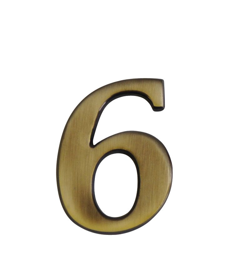 The House Nameplate Company Brass effect Metal Self-adhesive House ...