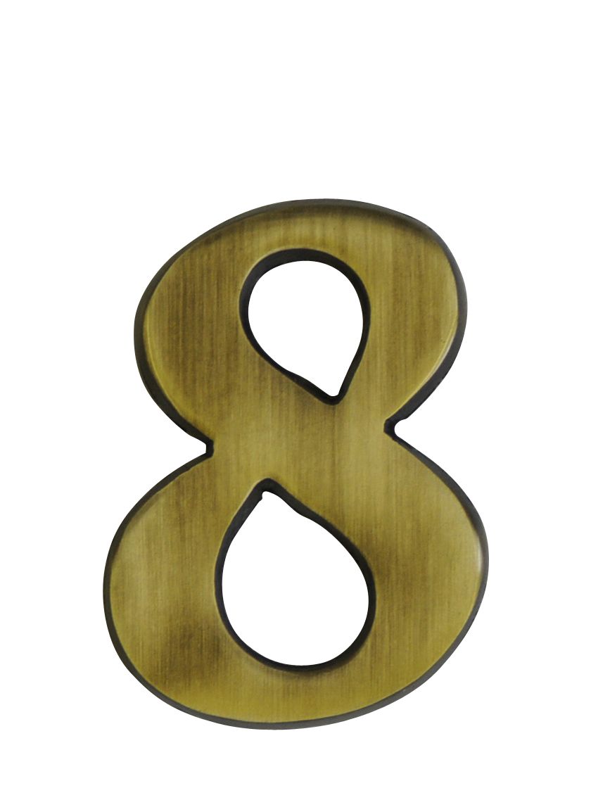 The House Nameplate Company Brass effect Metal Self-adhesive House ...