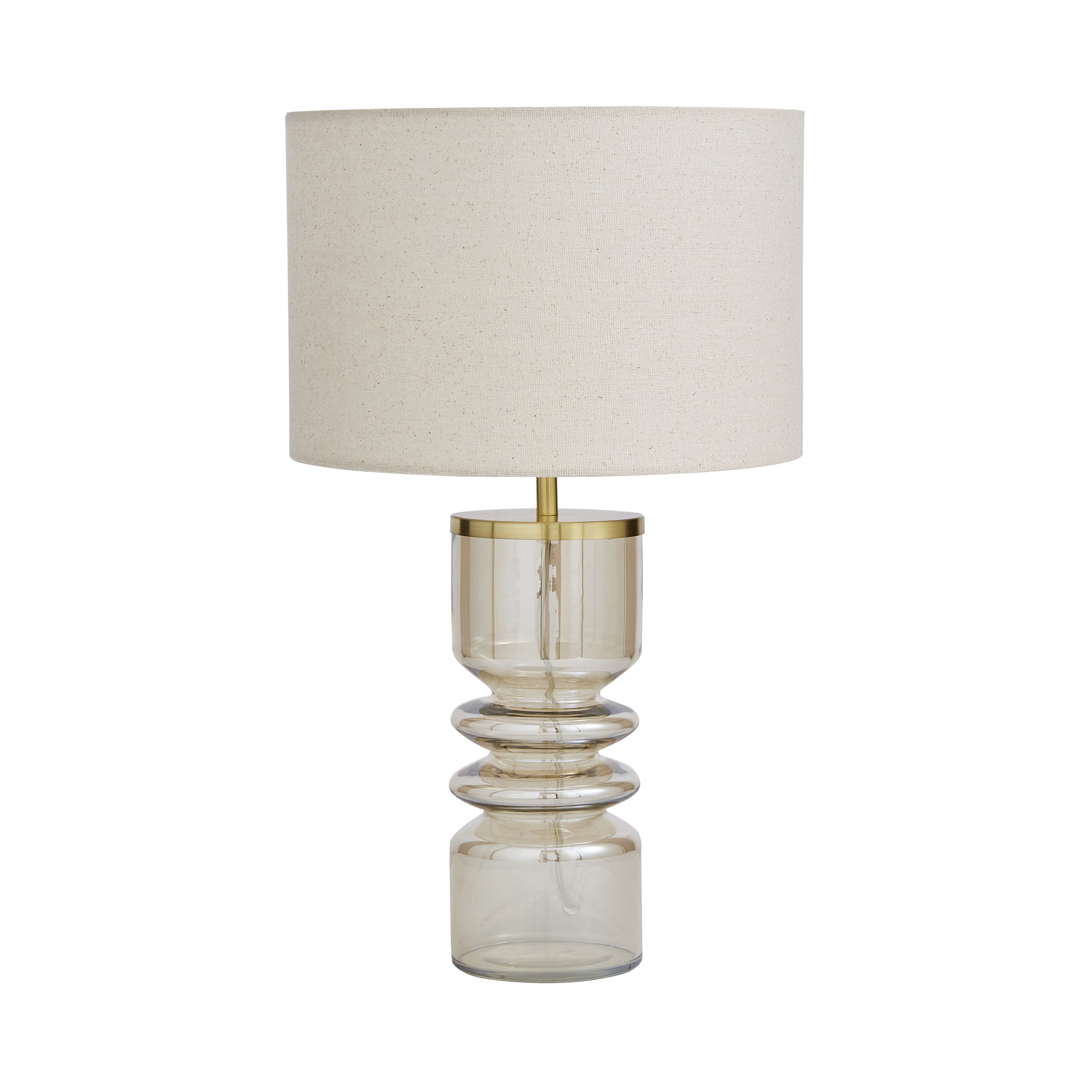 The Lighting Edit Mimi Ribbed Clear Table lamp | DIY at B&Q
