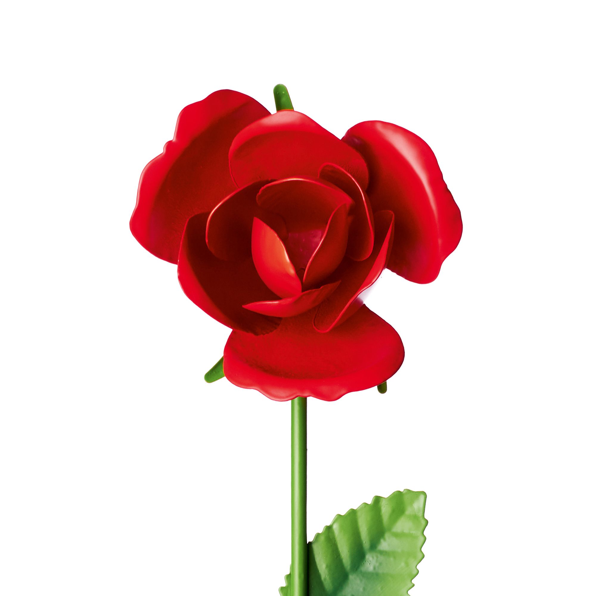 The Outdoor Living Company Red Rose Metal Garden stake (L)0.64m (W)10mm