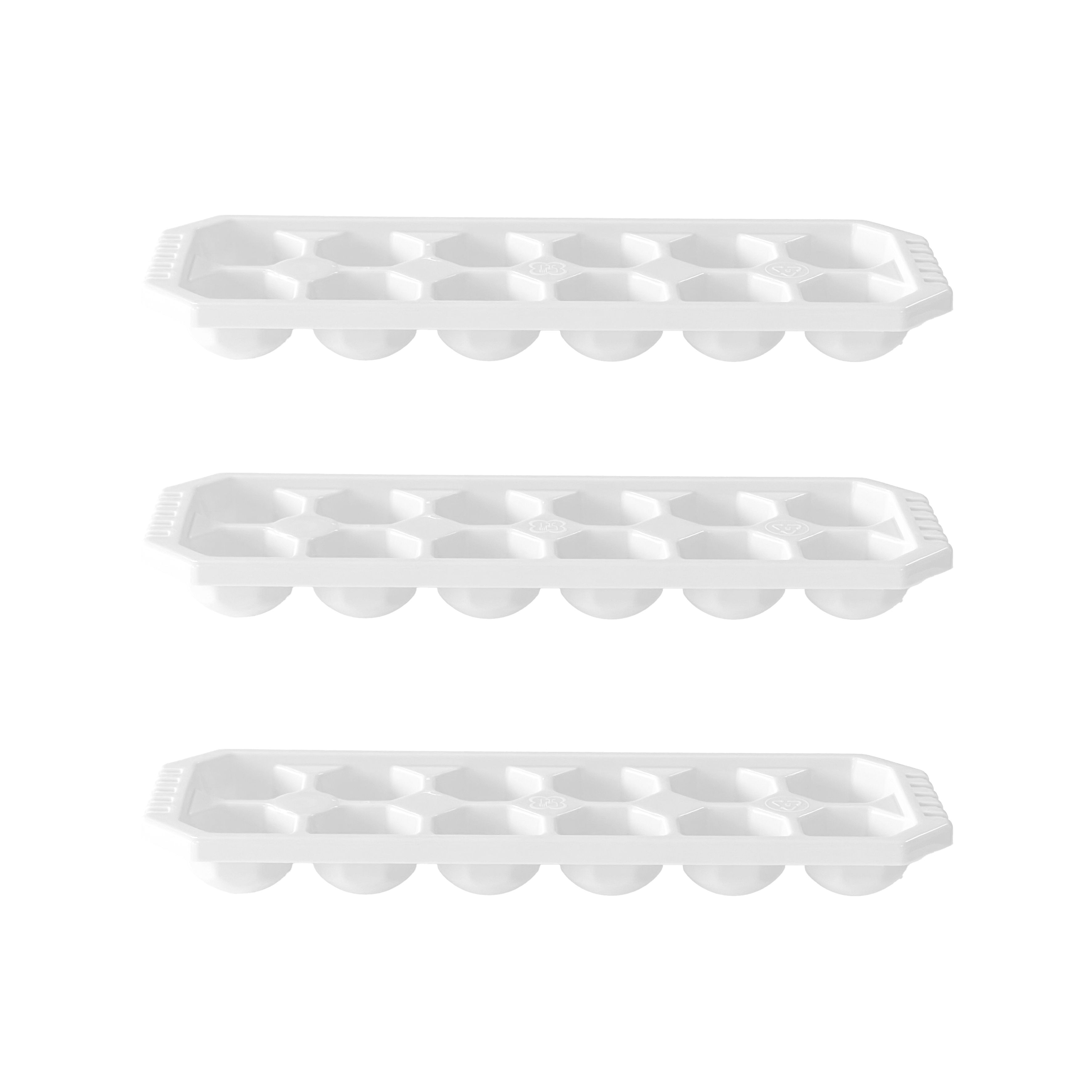 Thumbs Up White Plastic Stackable Ice cube tray