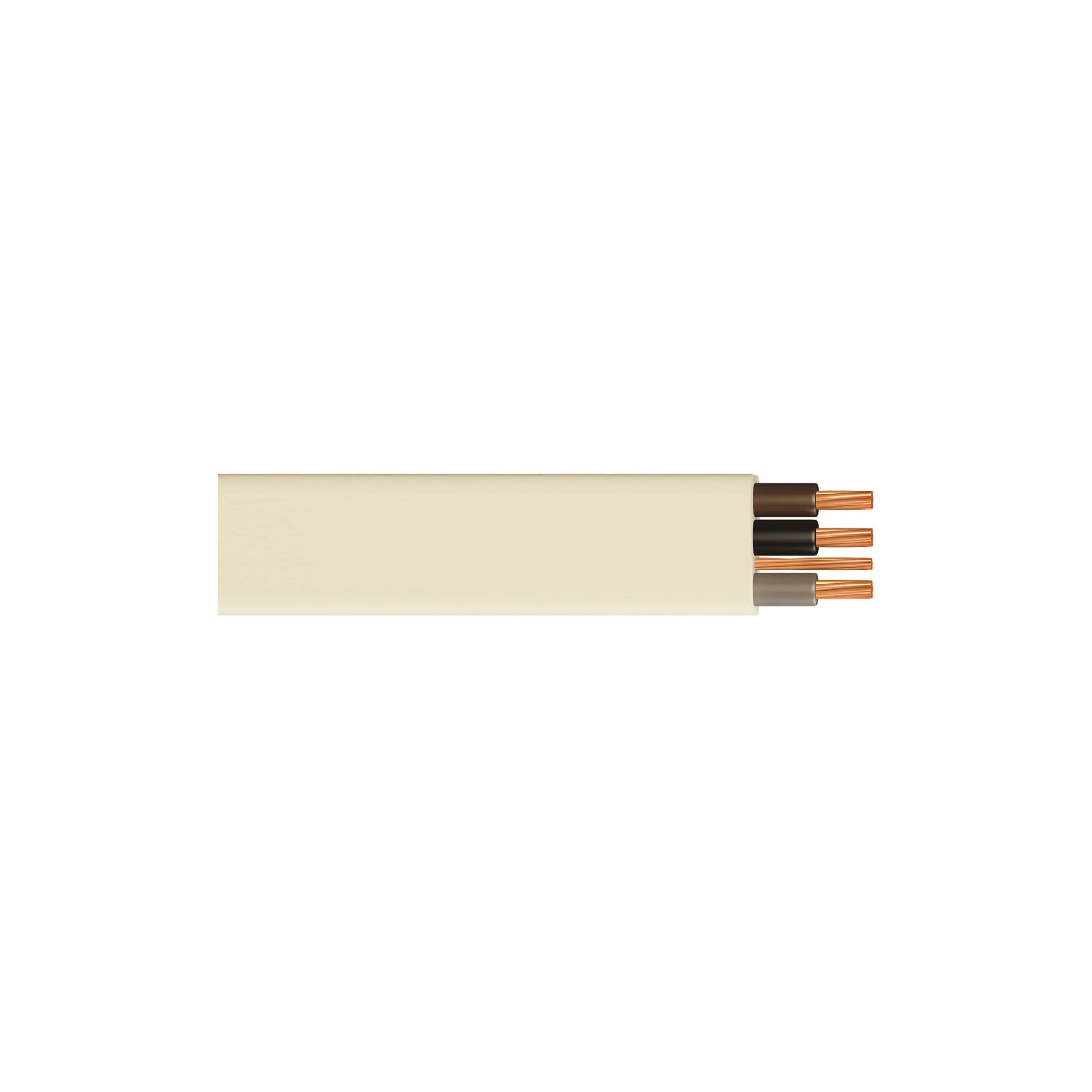 Time 6243B White 4-core Multi-core cable 1.5mm² x 50m | DIY at B&Q