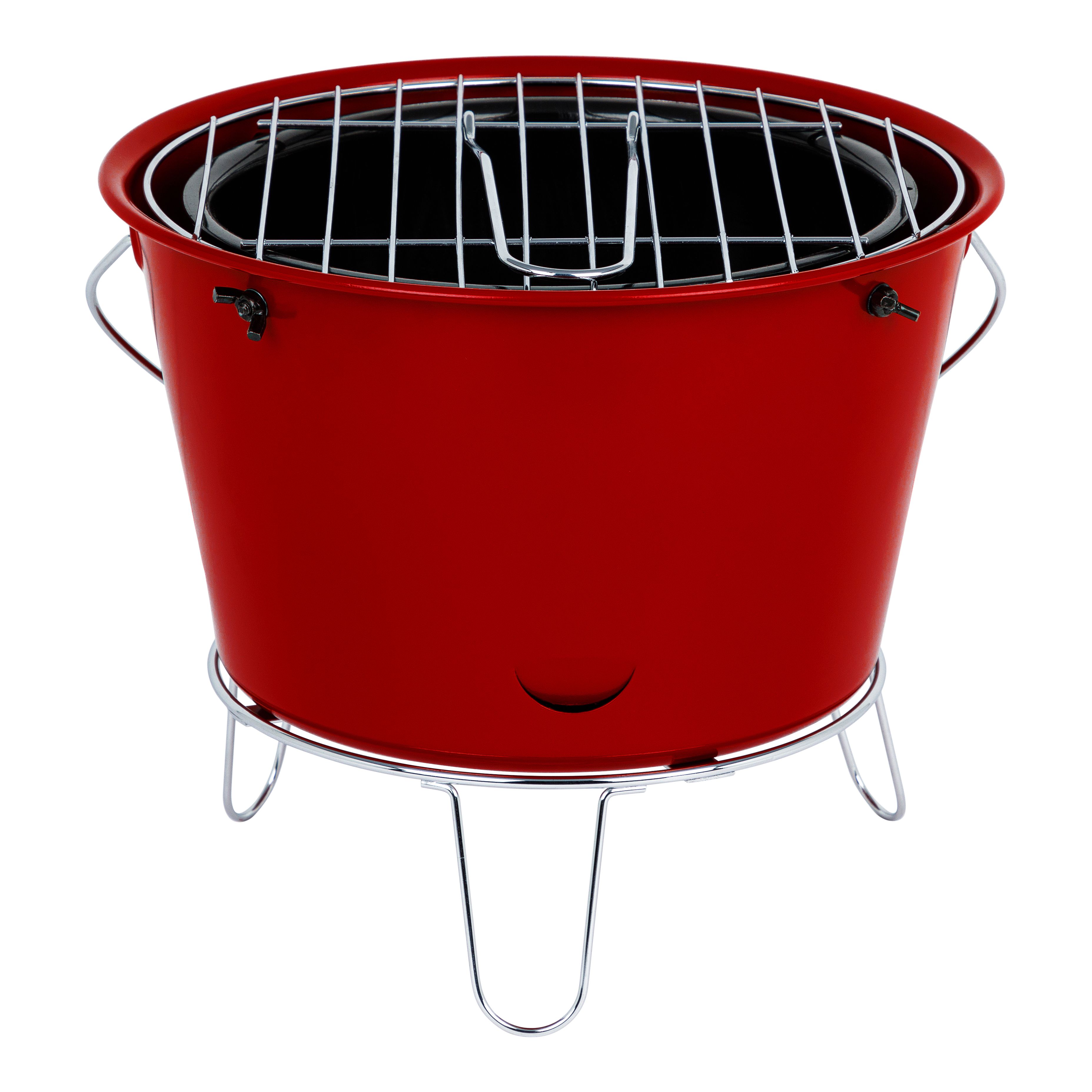 TOM 300260i005 Red Charcoal Bucket barbecue (D) 265mm 245mm