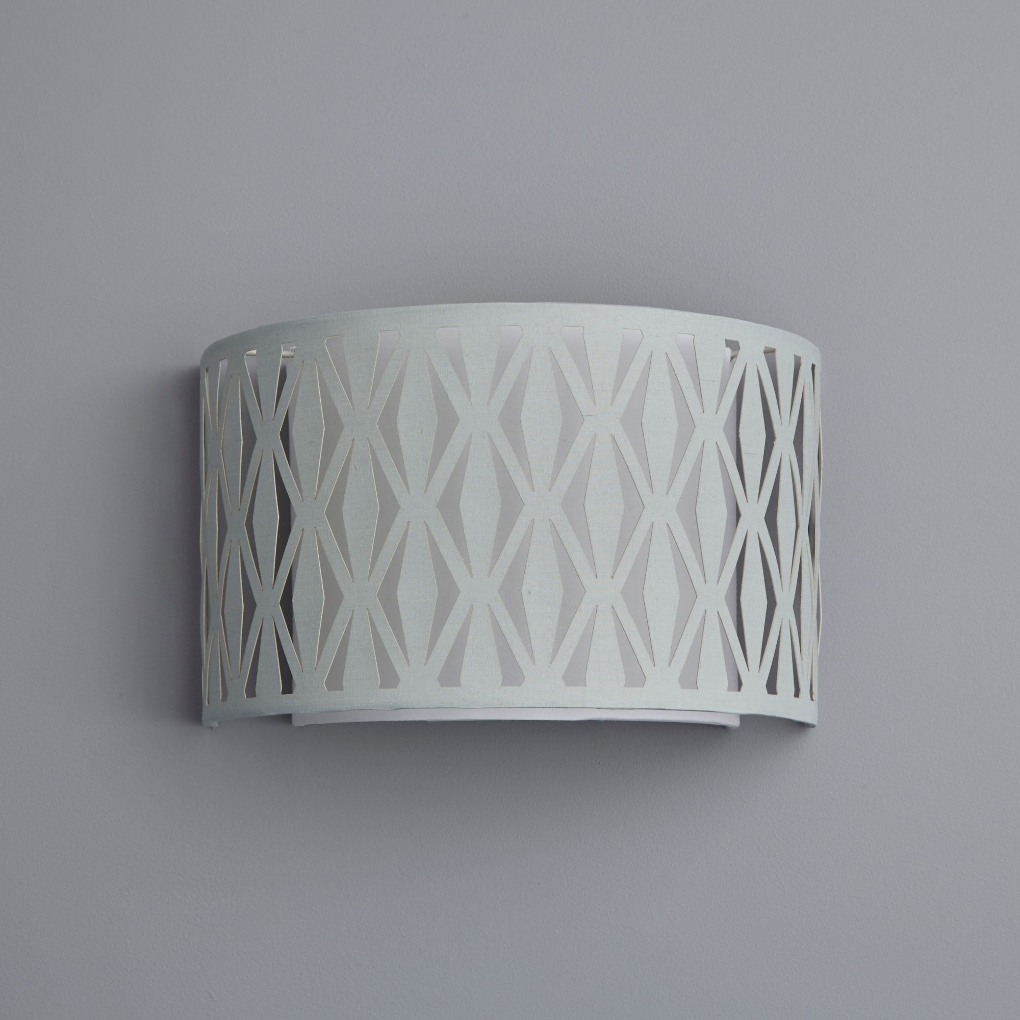 Toni Fabric Grey LED Wall light