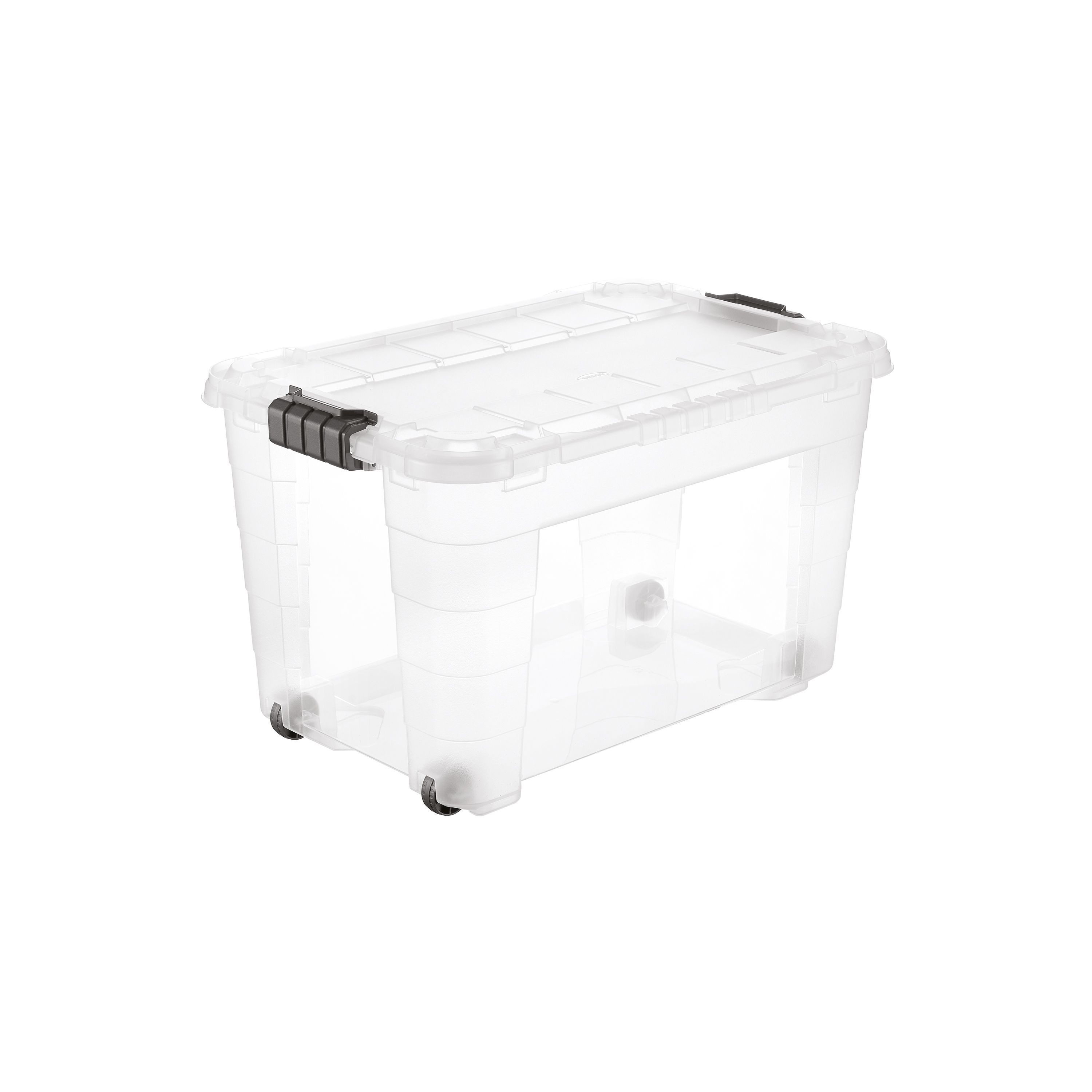 Tontarelli Flip & Store 60L Stackable Wheeled Storage box with Lid