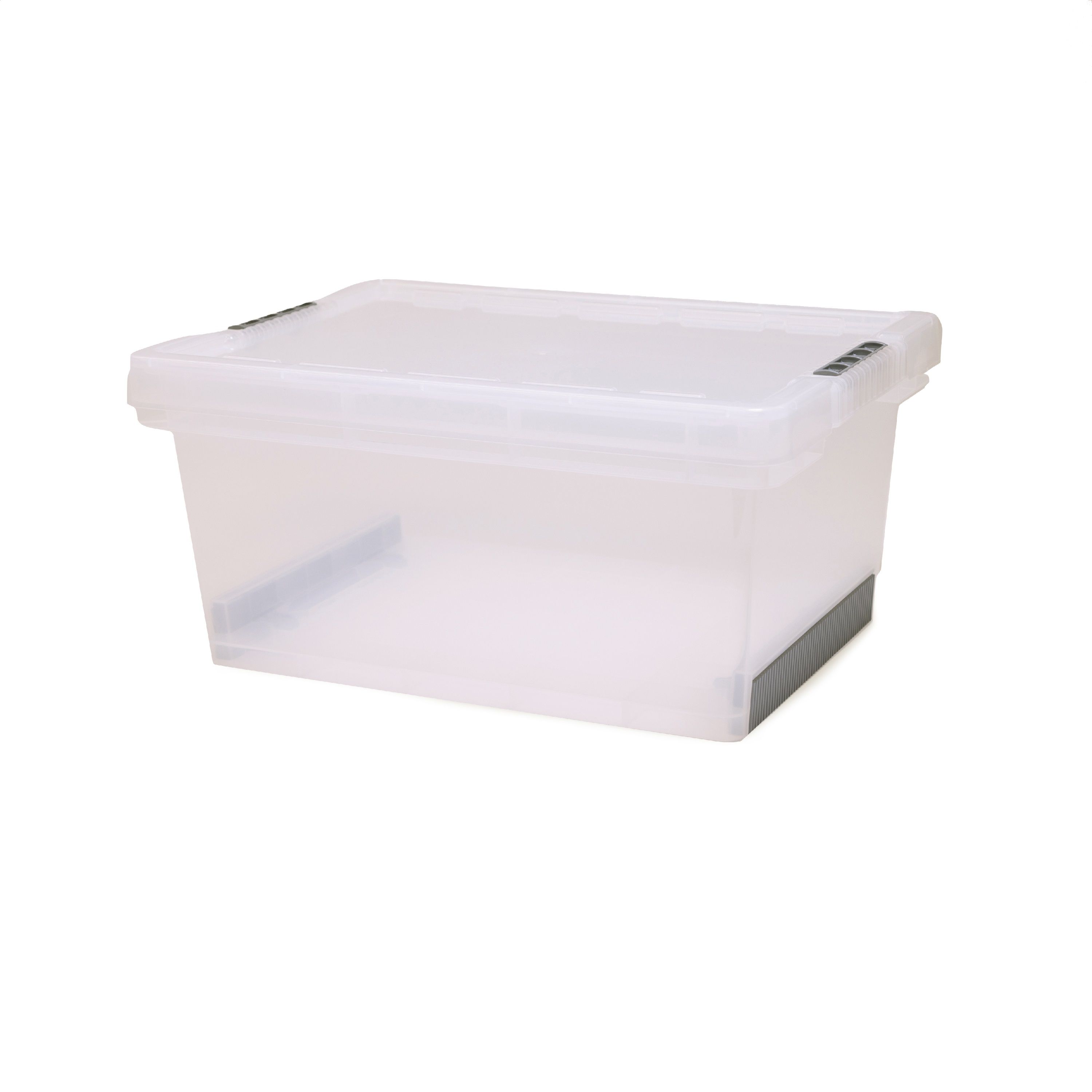 Tontarelli Rhino Heavy duty Clear 6L XS Stackable Storage box with Lid