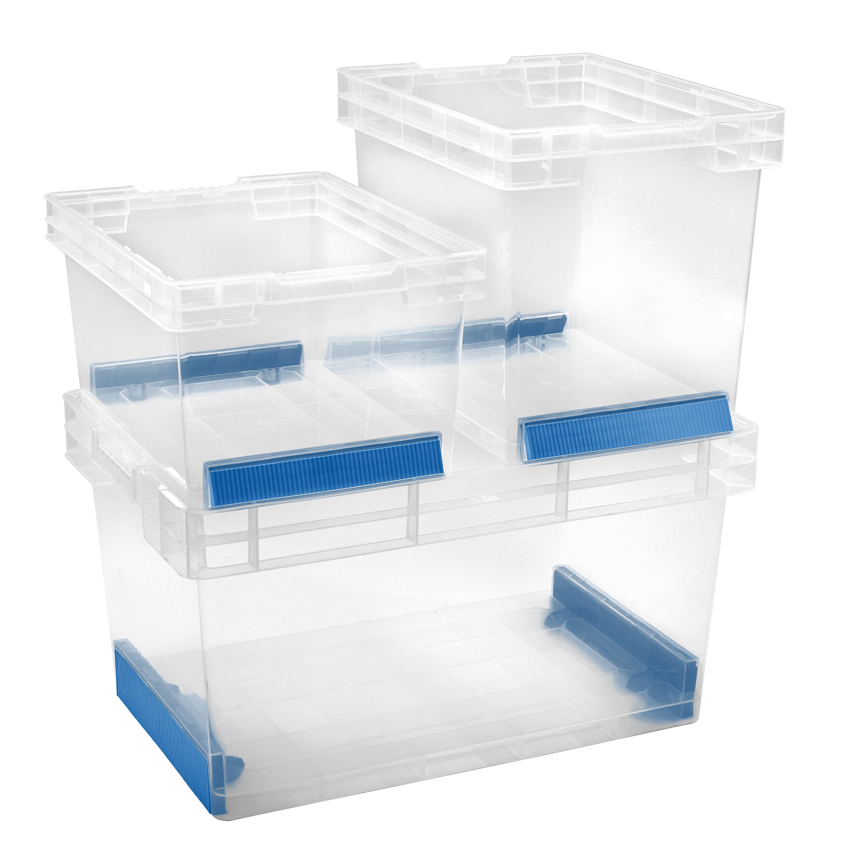 Tontarelli Rhino Heavy duty Clear 6L XS Stackable Storage box with Lid