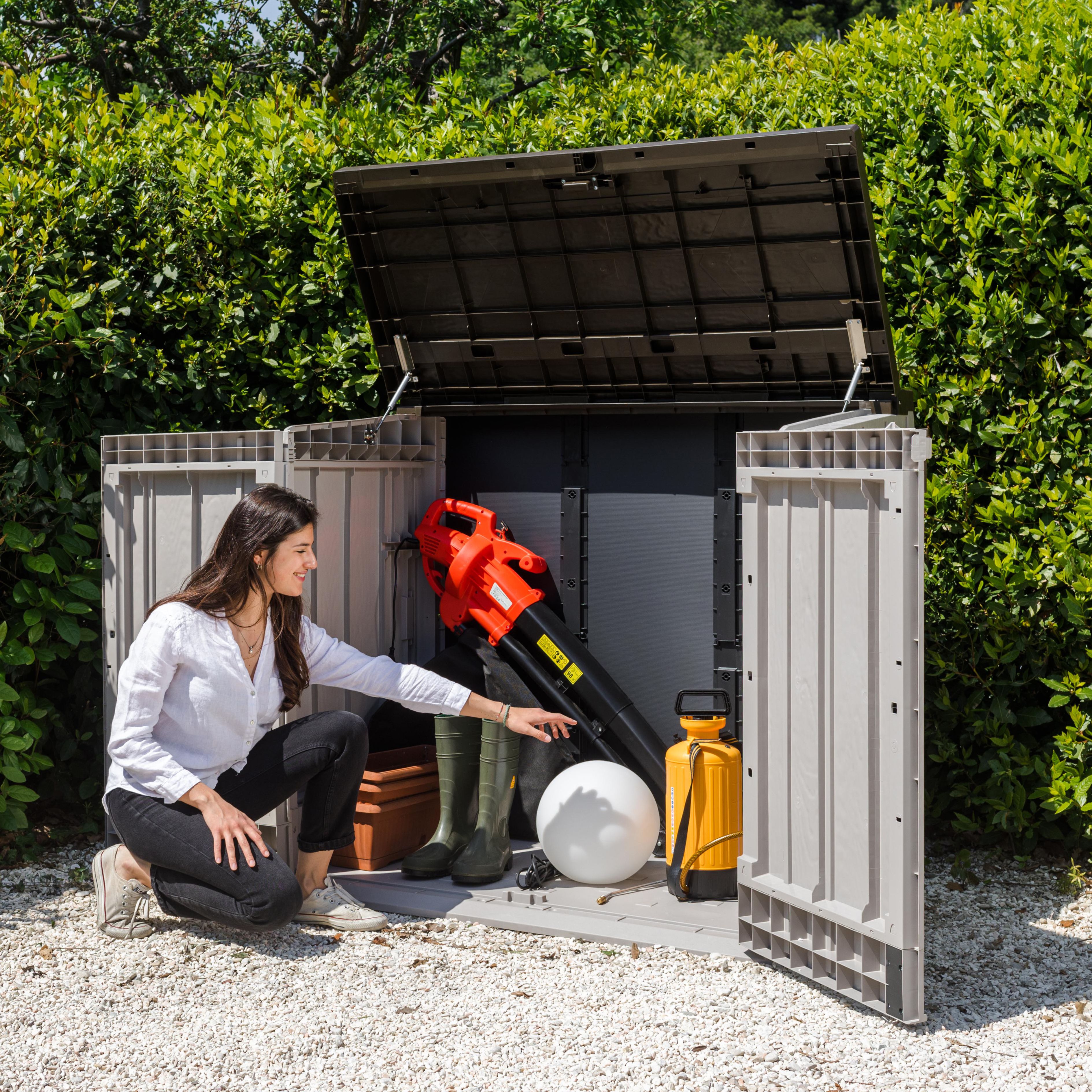 Toomax Stora Way XL Anthracite 1270L Garden storage box (H)1245mm (W)1450mm