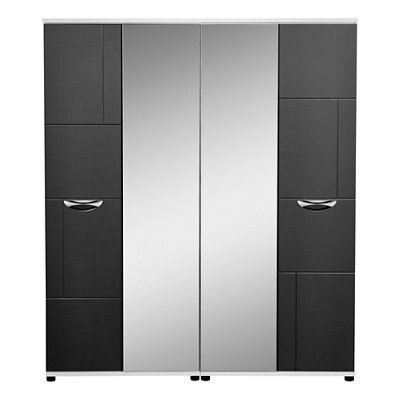 Torus Partial assembly required Black oak effect 4 door Wardrobe (H ...