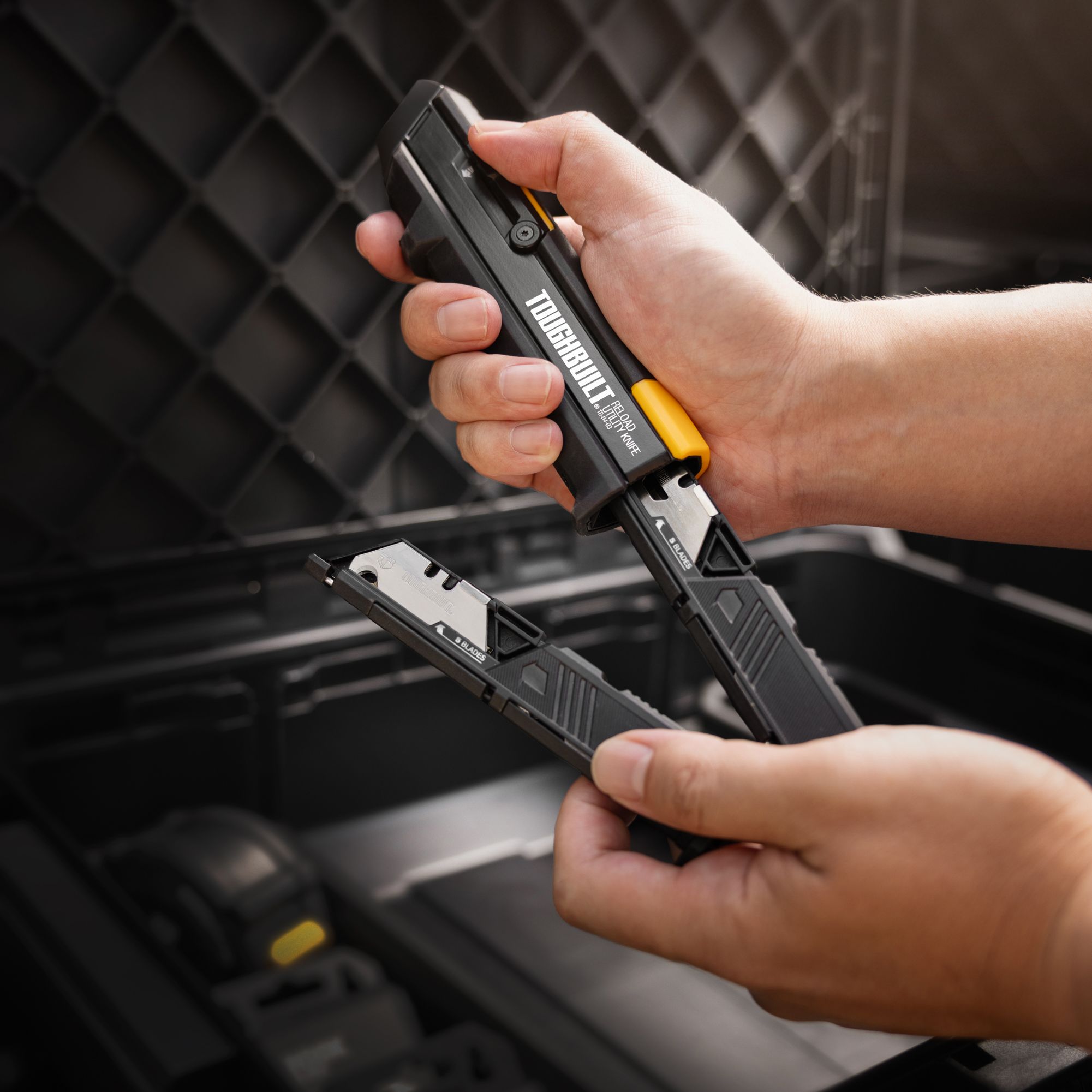 Toughbuilt Black Reload Utility Retractable knife