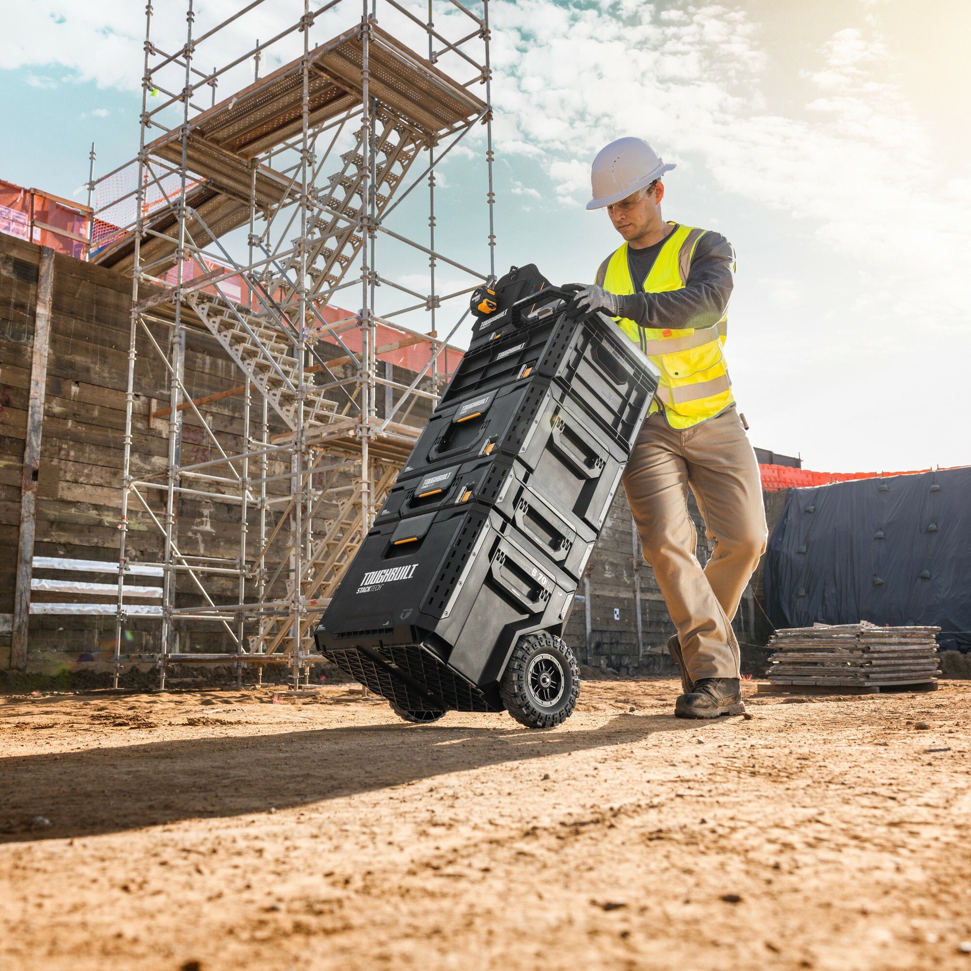 Toughbuilt StackTech Black 16in Large Toolbox