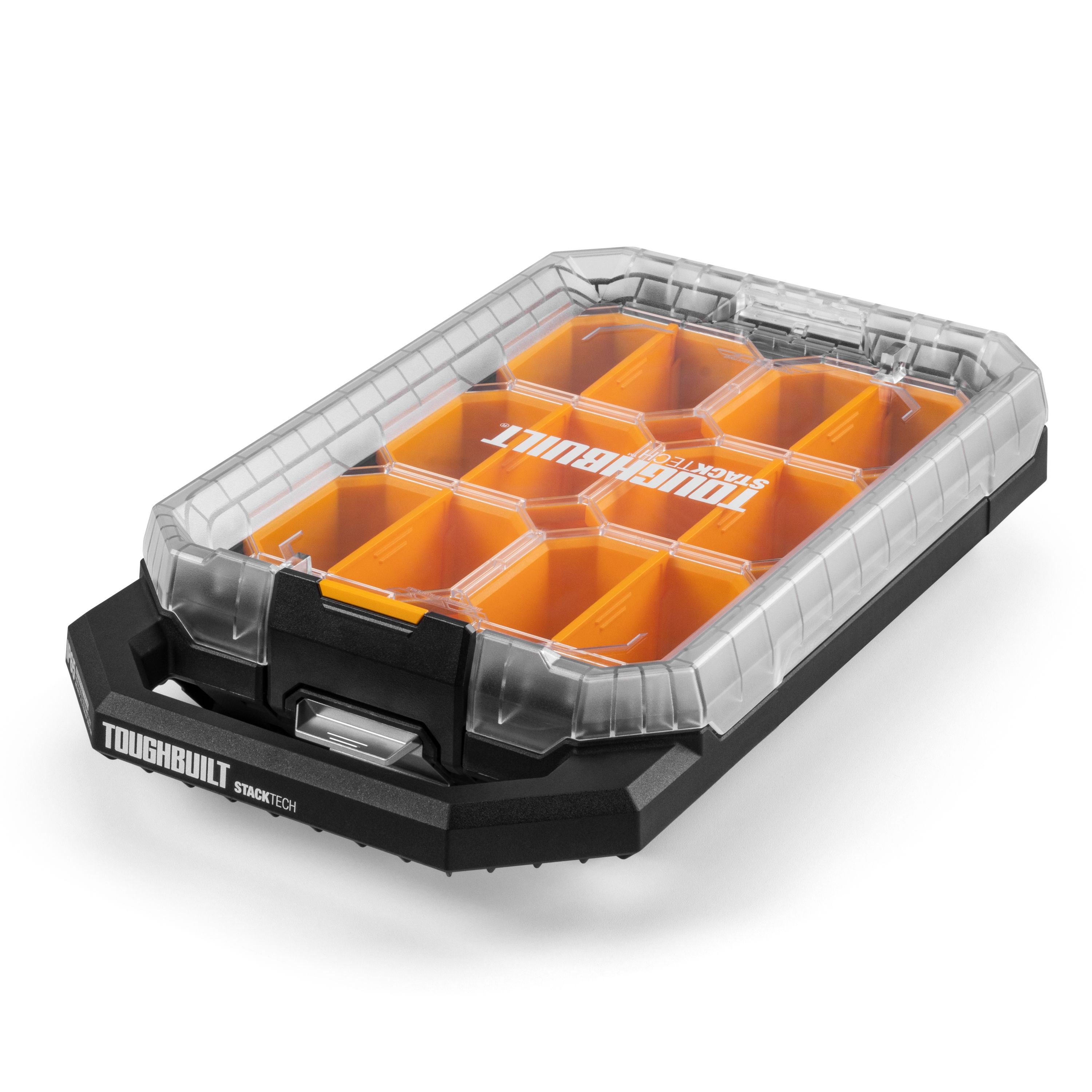 Toughbuilt StackTech Black & orange Compact Low-profile Organiser with ...