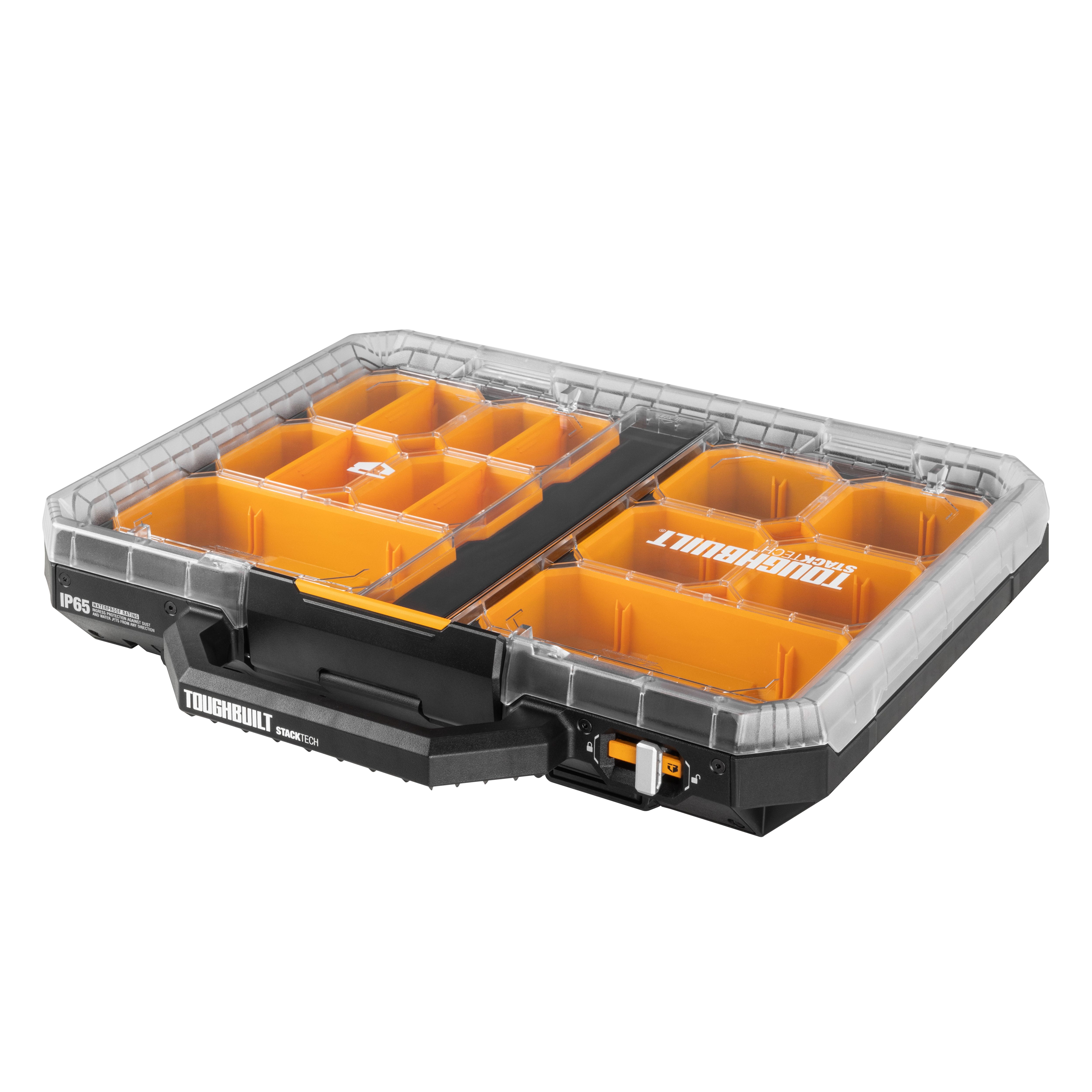 Toughbuilt StackTech Black Organiser with 10 compartments
