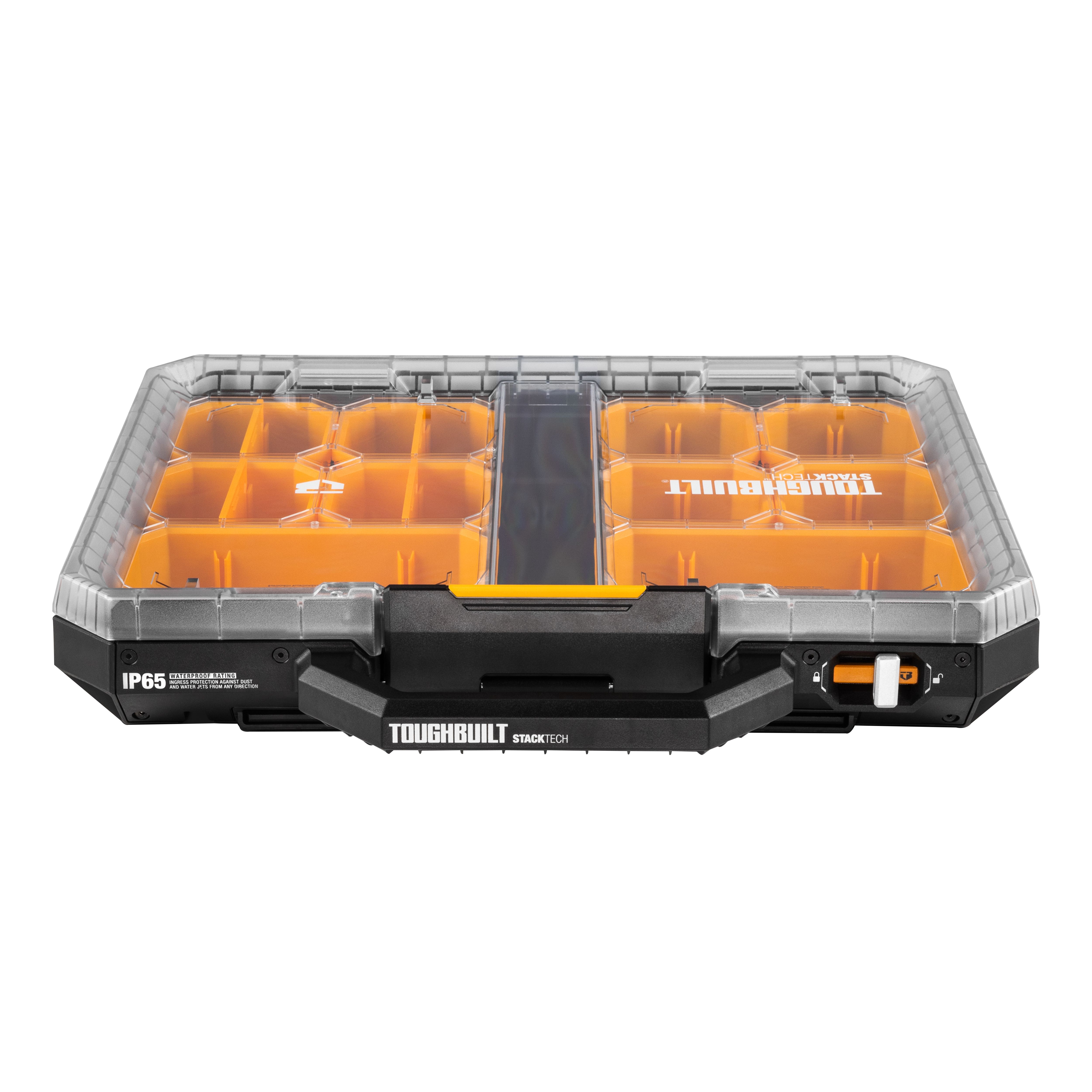Toughbuilt StackTech Black Organiser with 10 compartments