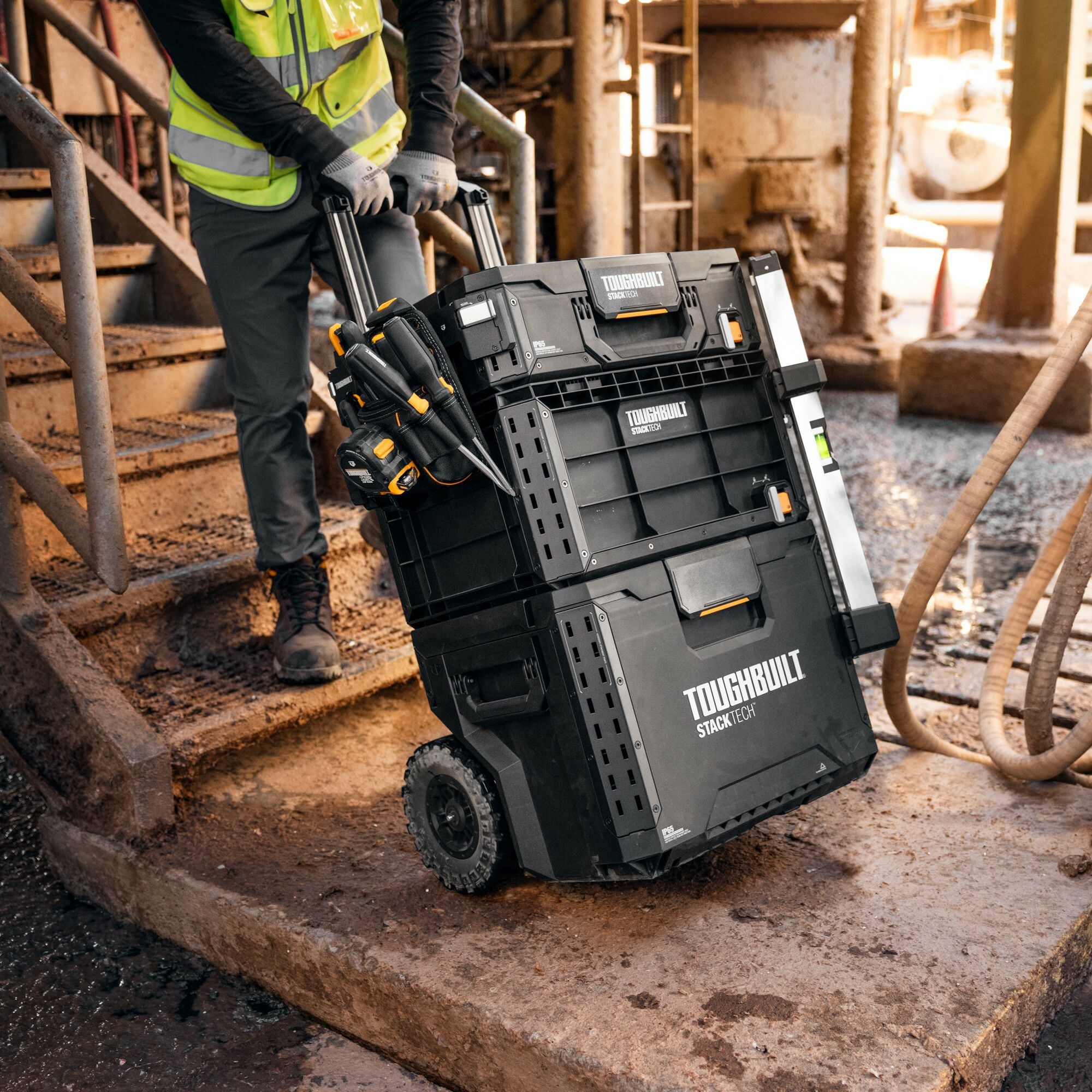 Toughbuilt StackTech Black Tool Crate