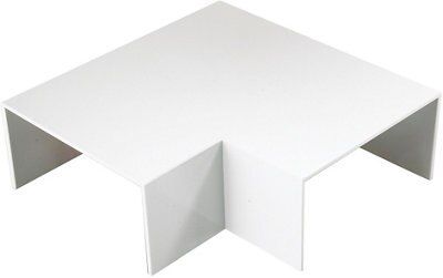 Tower White Flat Trunking angle, Pack of 2