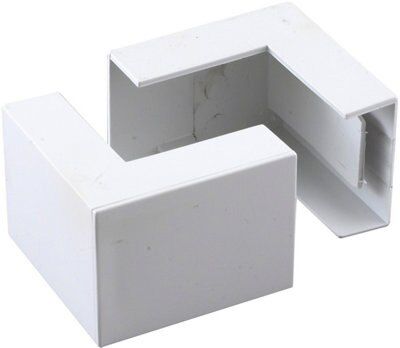 Tower White Trunking angle, Pack of 2