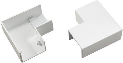 Tower White Trunking angle, Pack of 2