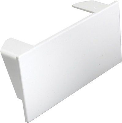 Tower White Trunking end cap, Pack of 2
