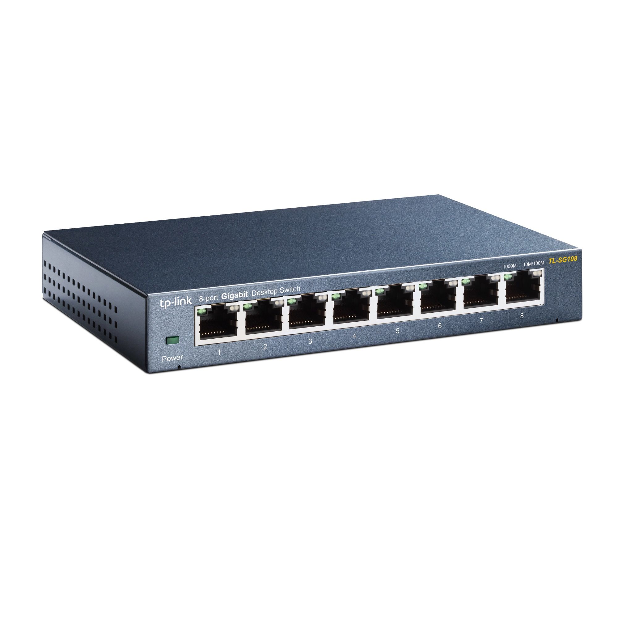 TP-Link 8 port Navy blue Ethernet switch | DIY at B&Q