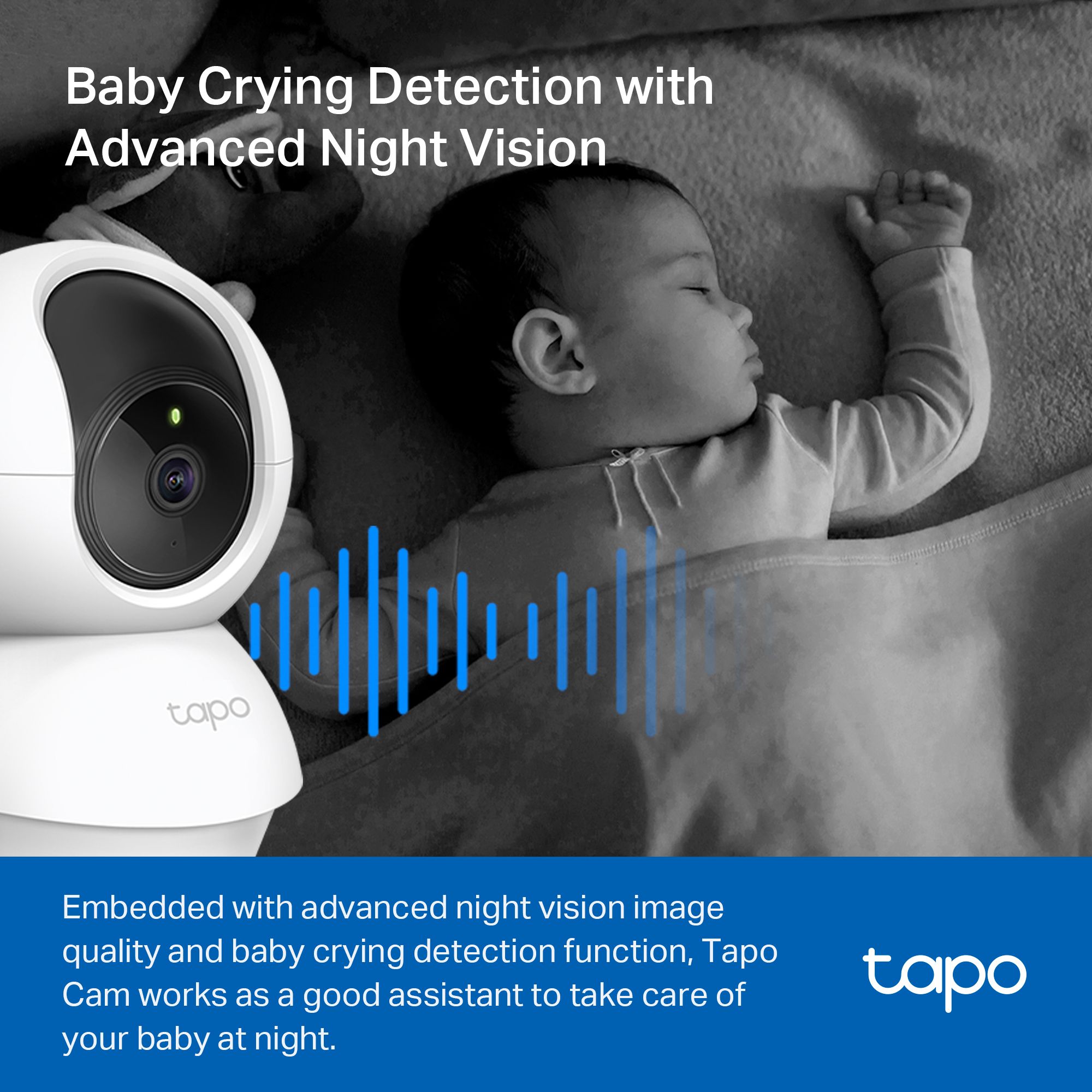 TP-Link Security Camera Tapo C200 Mains-powered All-in-one security ...