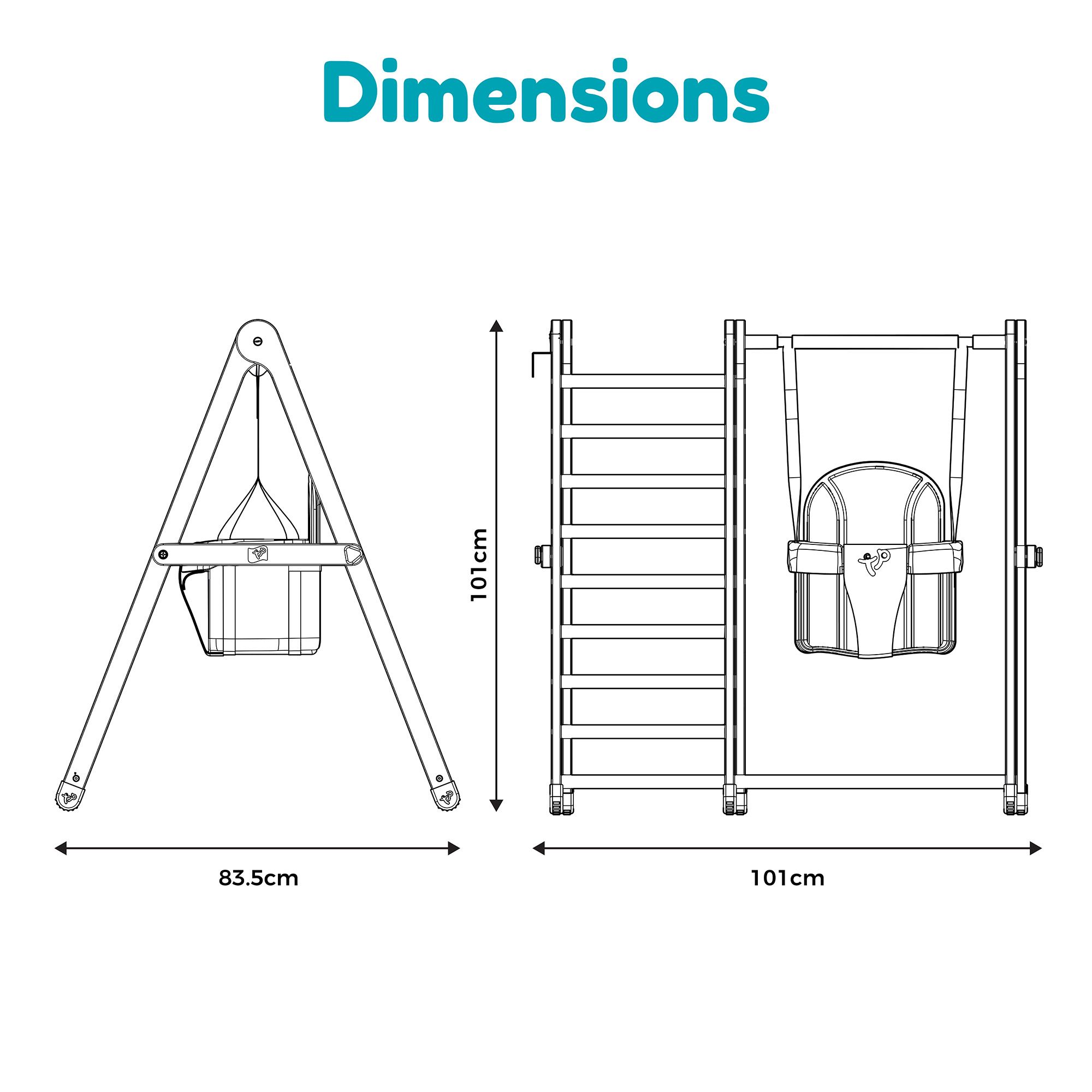 TP Toys Active-tots Climbing frame with swing