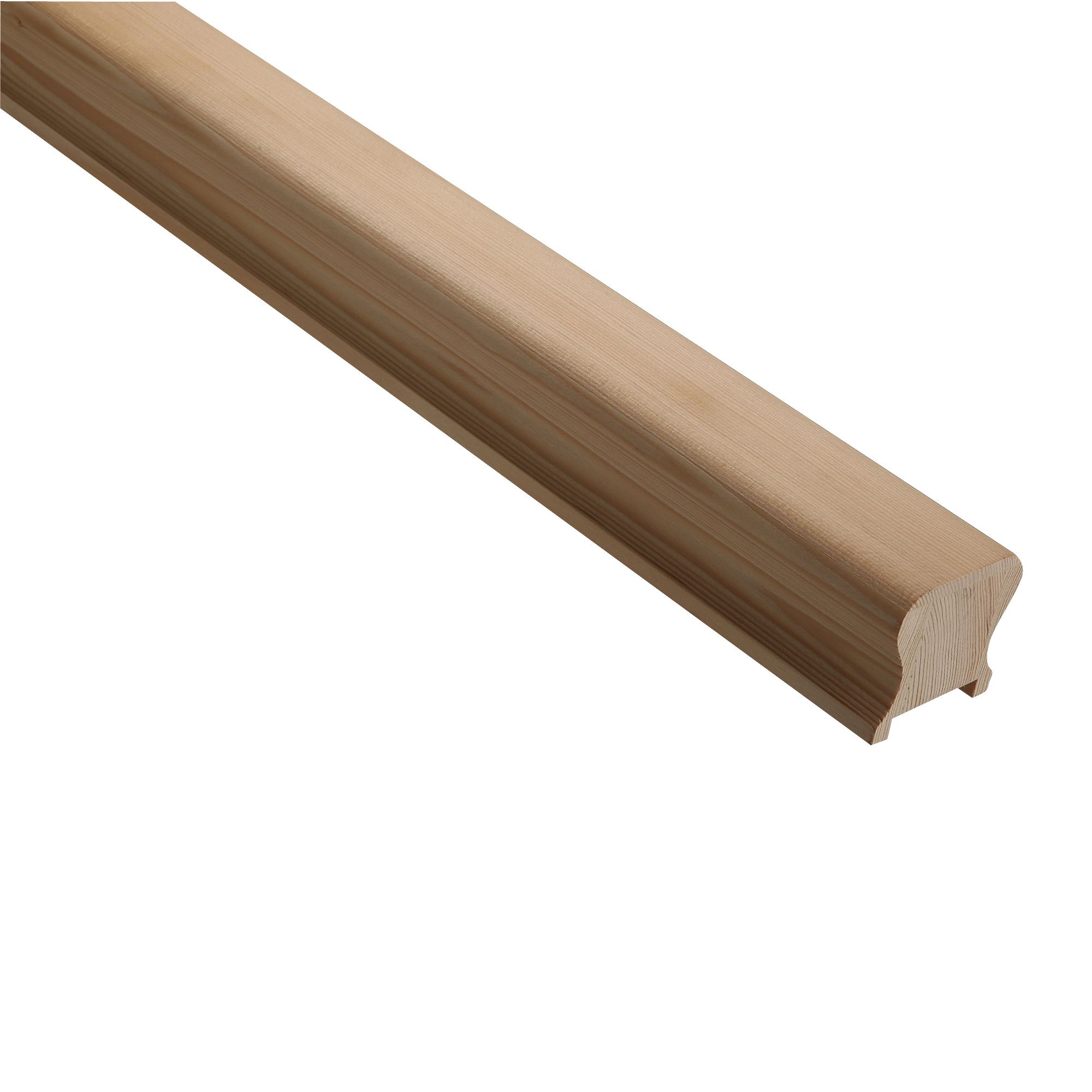 Traditional Hemlock 41mm Heavy handrail, (L)4.2m (W)59mm | DIY at B&Q