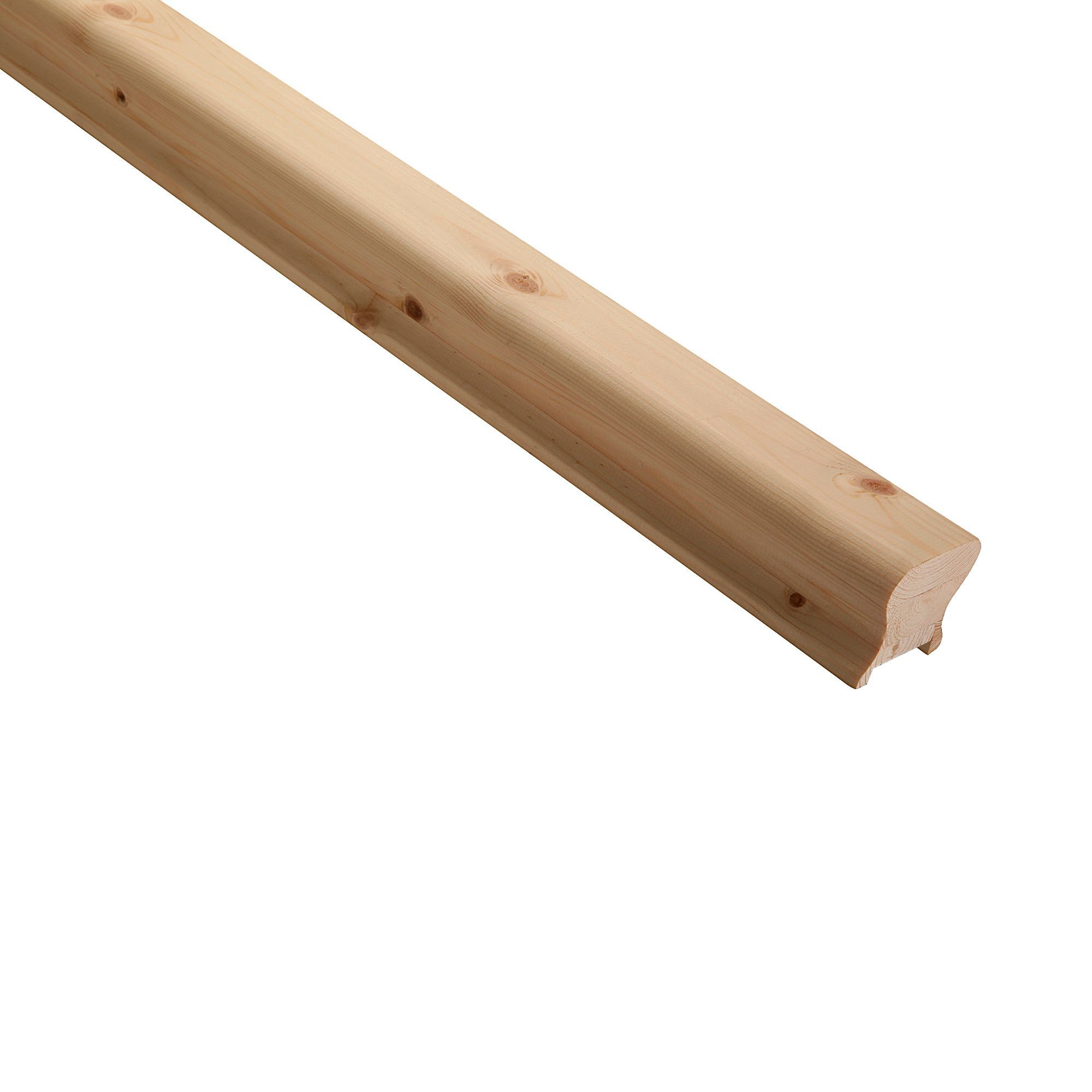 Traditional Pine 41mm Heavy handrail, (L)3.6m (W)59mm | DIY at B&Q