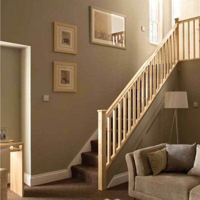 Traditional Pine Square 32mm Banister project kit, (L)3.6m
