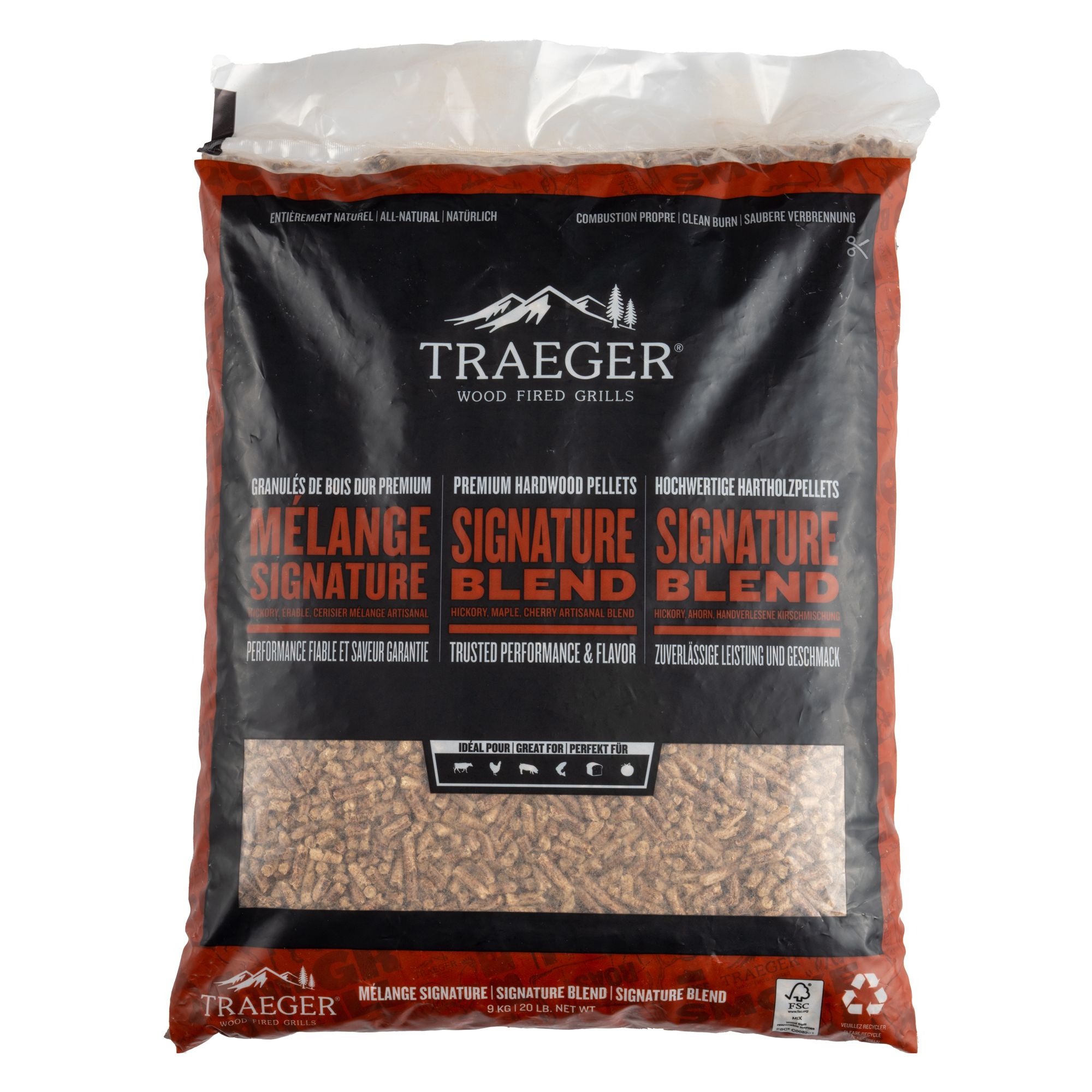 Traeger Signature blend Hardwood Wood pellets 9100g | DIY at B&Q