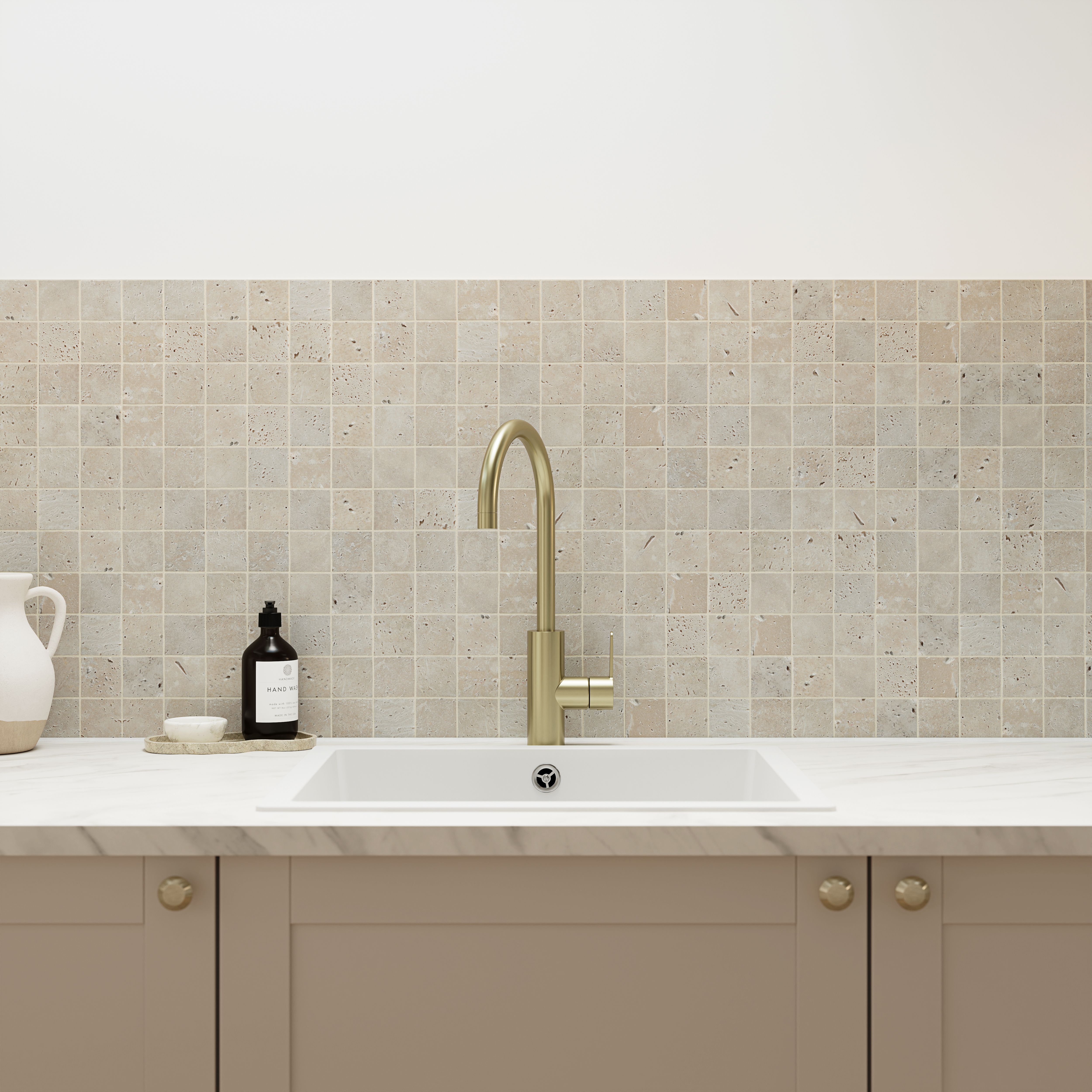 Travertino Beige Matt Travertine effect Natural structure Natural stone ...