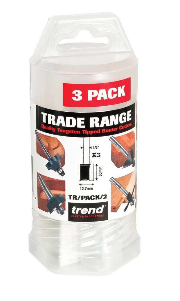Trend Router cutter (L)50mm, Pack of 3
