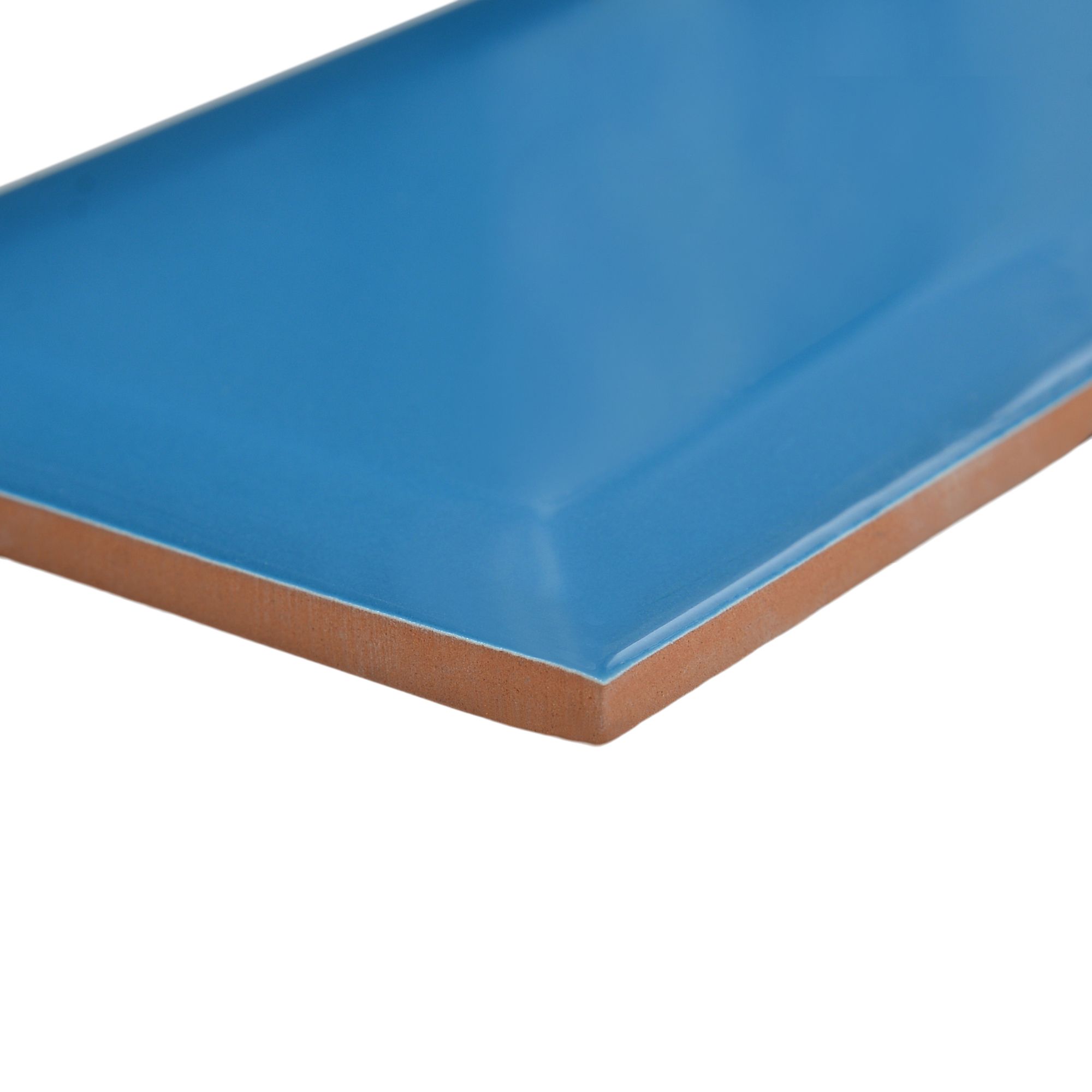 Trentie Petrol Blue Gloss Metro Ceramic Wall tile, Pack of 40, (L)200mm ...