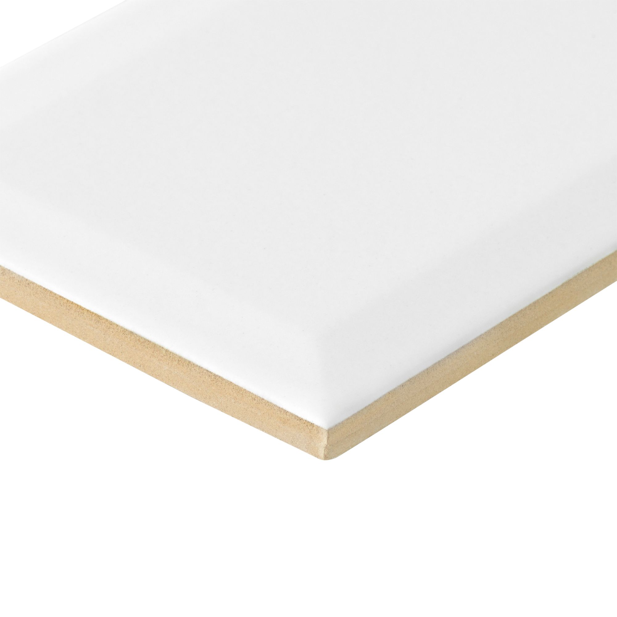 Trentie White Matt Textured Ceramic Indoor Wall Tile Sample