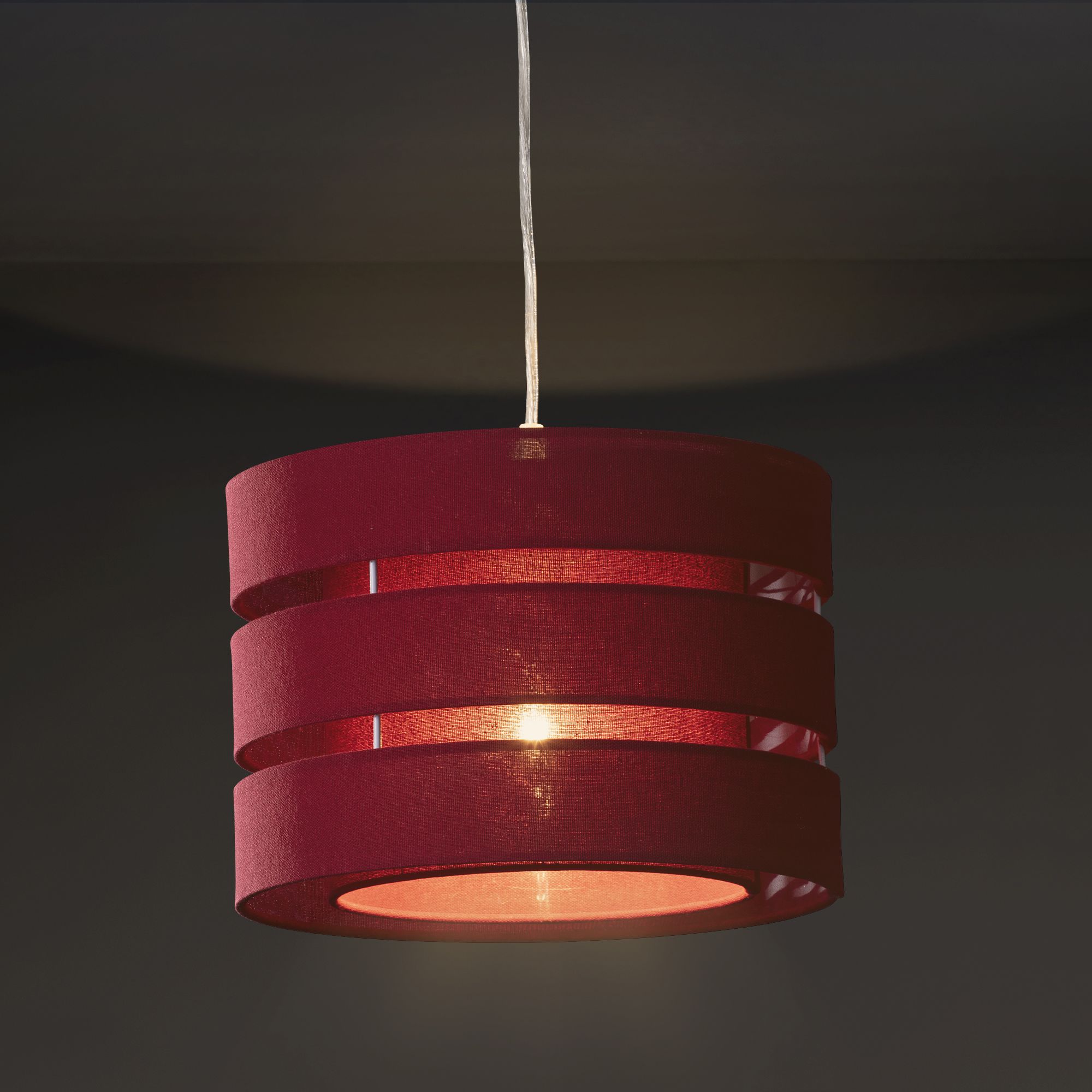 Trio Crimson red Light shade (D)28cm | DIY at B&Q