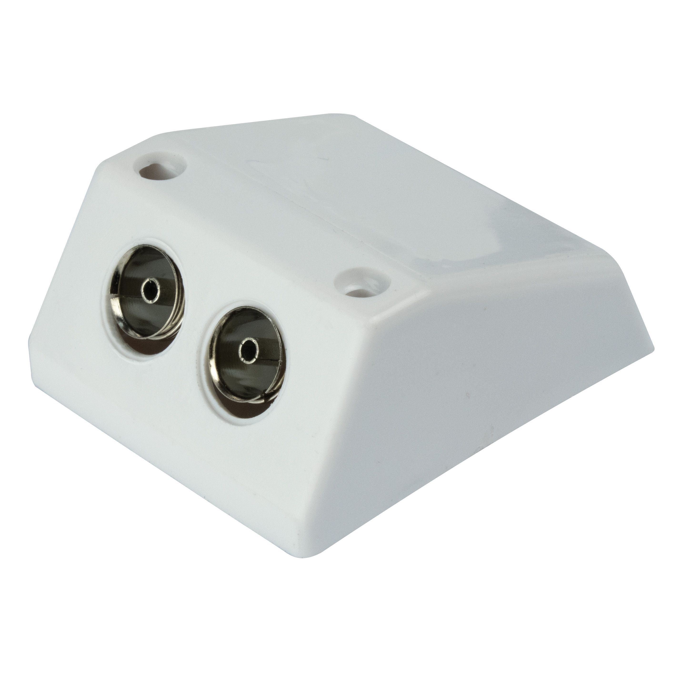 Tristar 2 way Coaxial aerial splitter 19123TR | DIY at B&Q