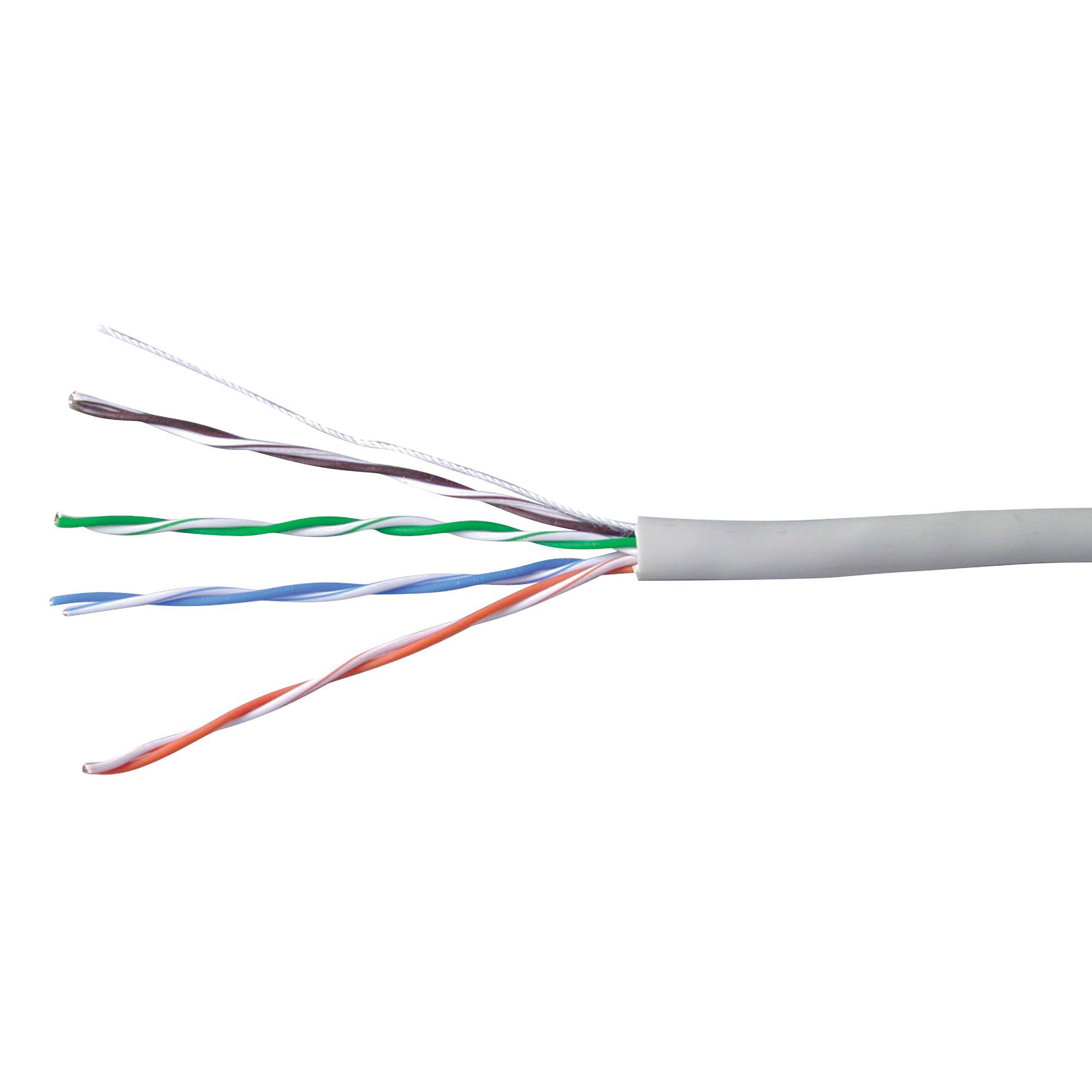 Tristar Cat 6 Grey Telephone Cable, 25m