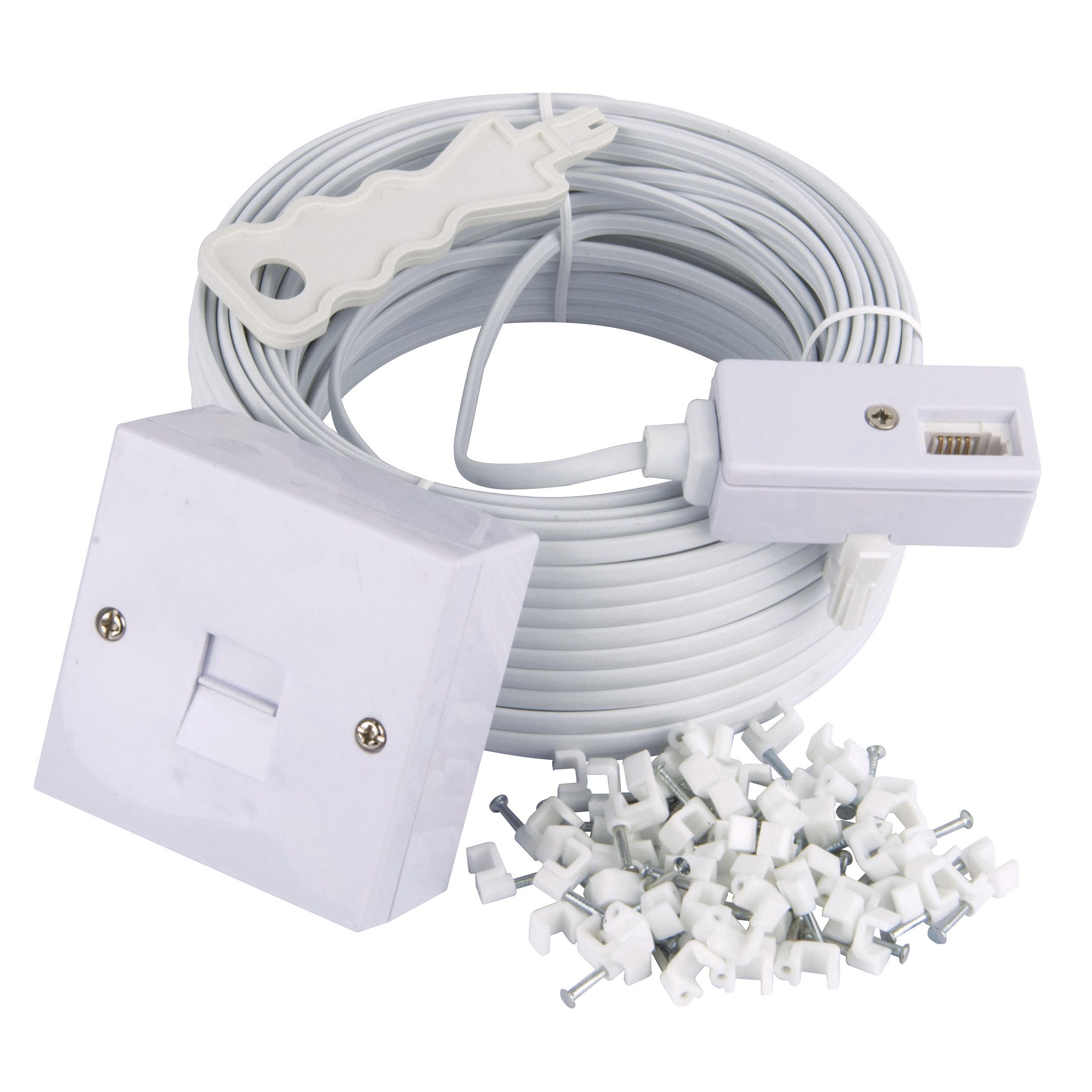 Tristar Telephone extension kit, 30m | DIY at B&Q