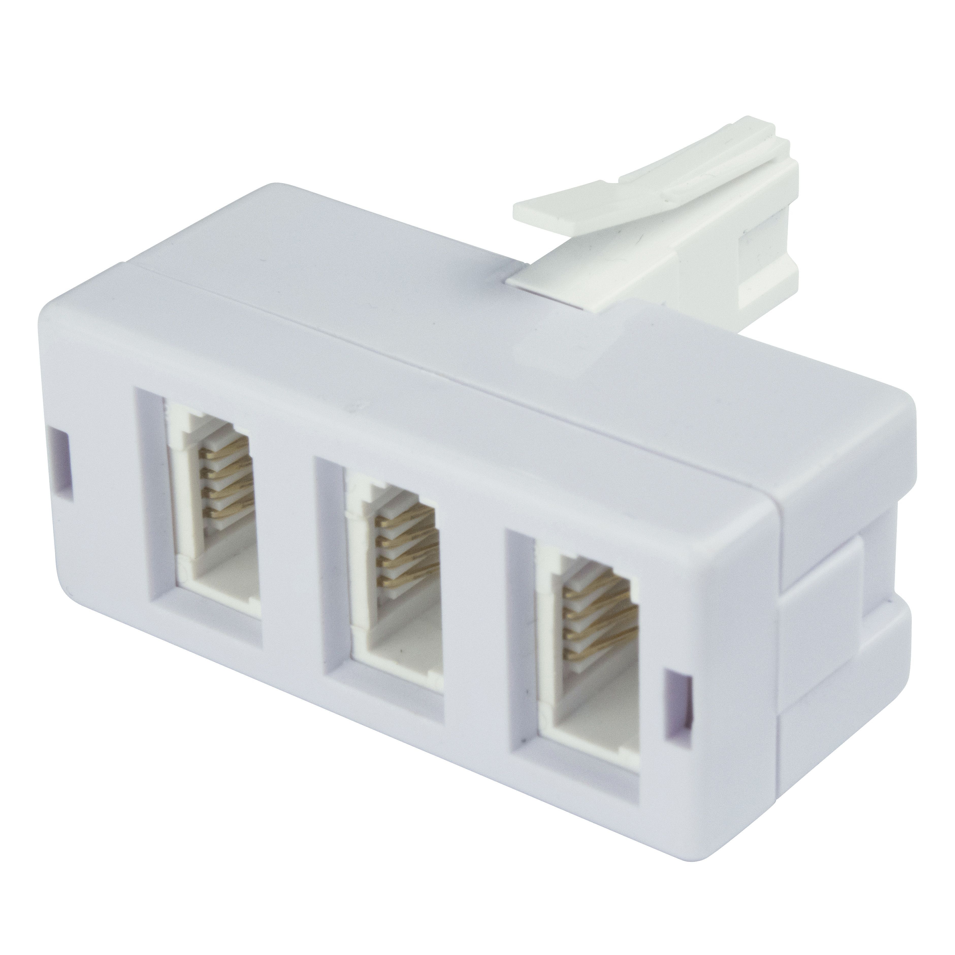 Tristar Triple BT Telephone adaptor | DIY at B&Q