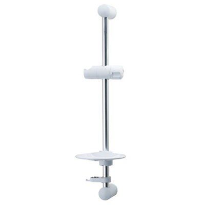 Triton Living White Shower riser rail, 53cm