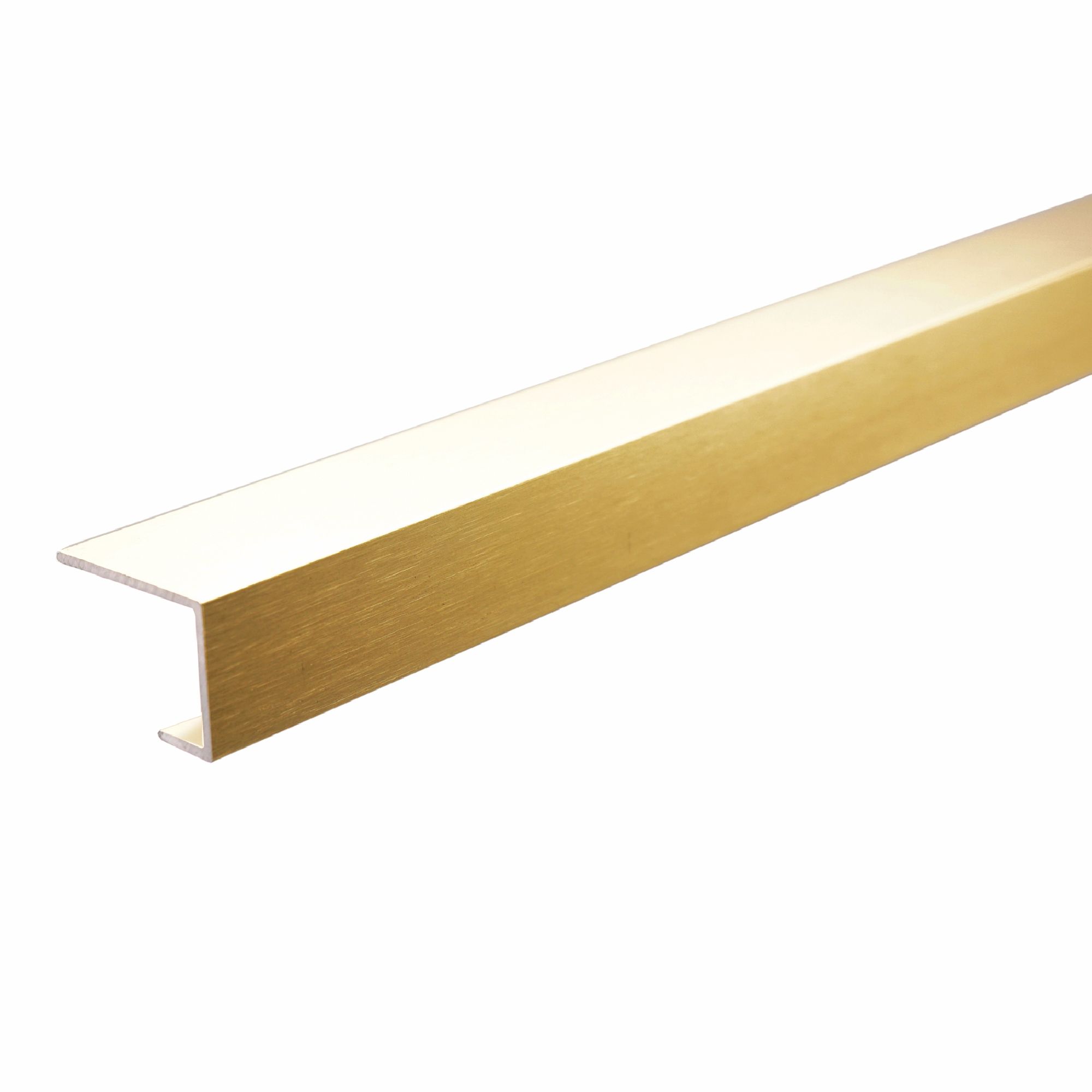 Triton Panel end cap (W)11mm (T)11mm - Gloss Brass