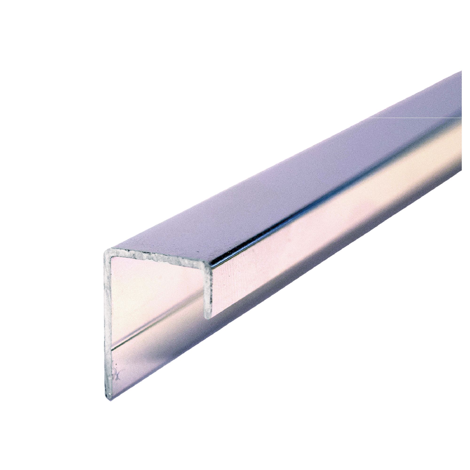 Triton Panel end cap (W)11mm (T)11mm - Gloss chrome effect
